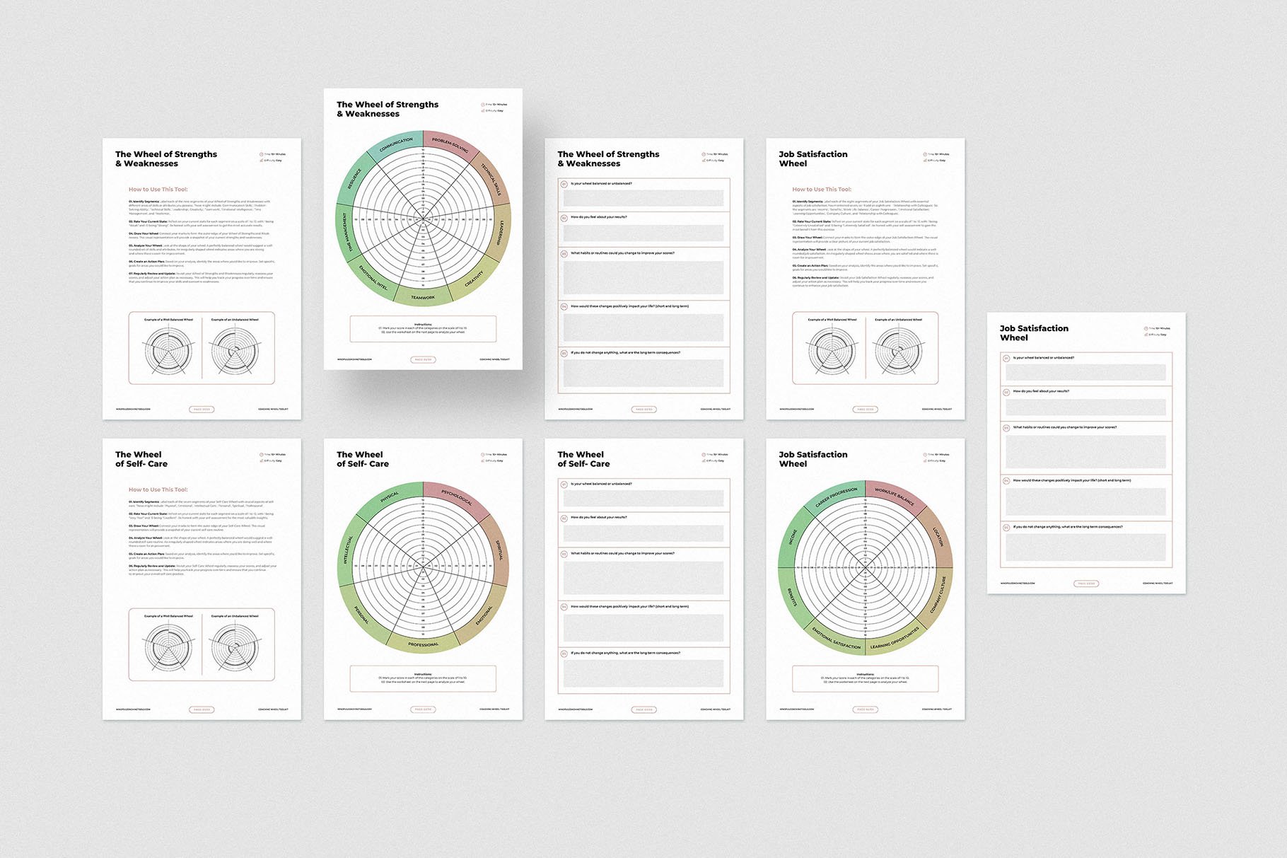 The Coaching Wheel Creator - Create Your Own Coaching Tools In Canva ...