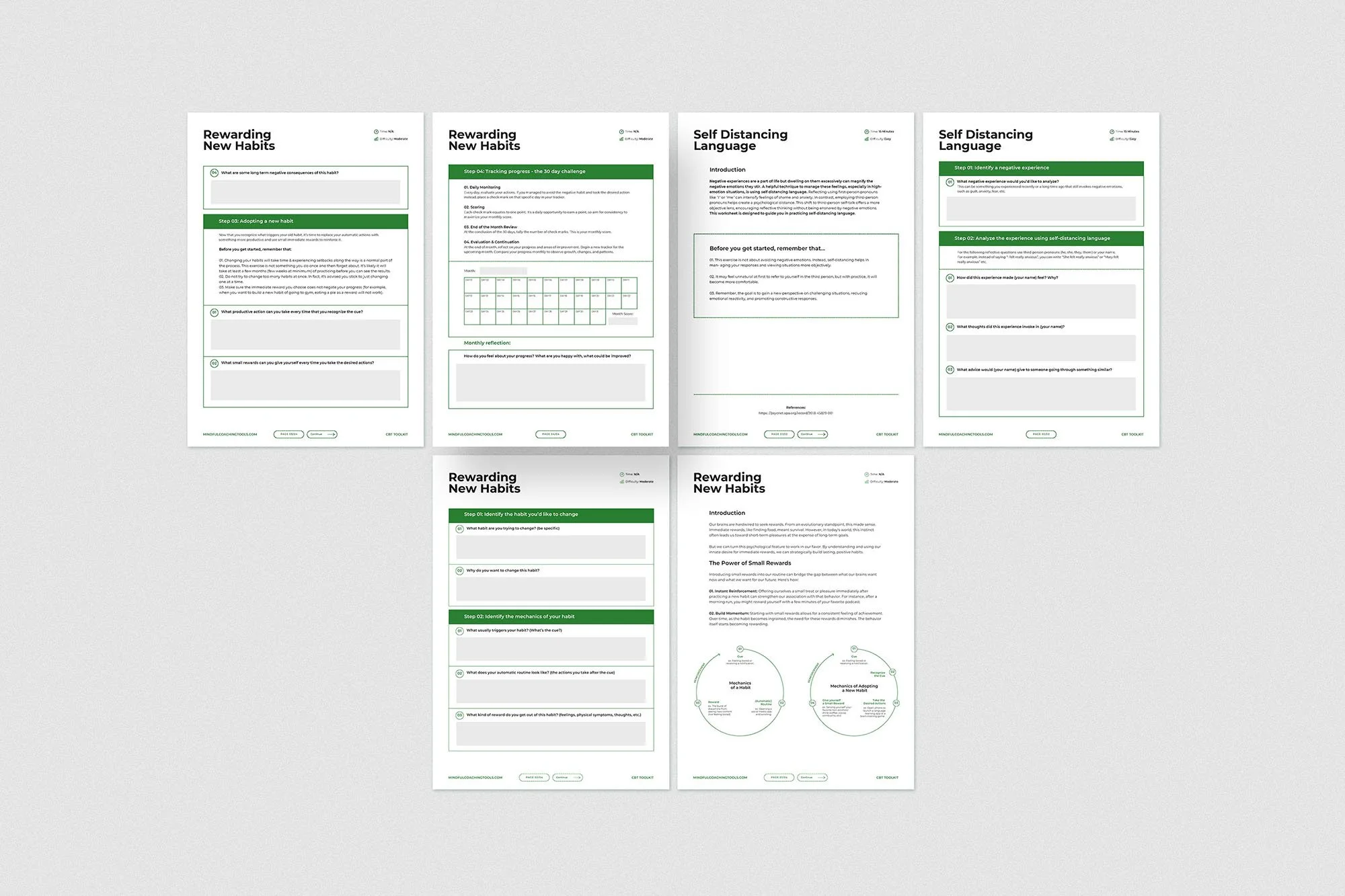 Download CBT Tools and Exercises Bundle For Coaches (Fillable PDFs ...