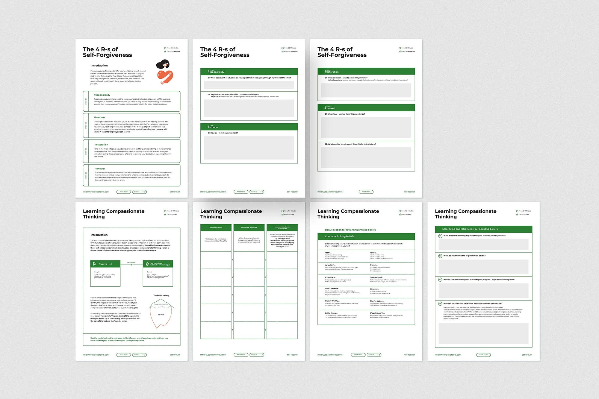 Download CBT Tools and Exercises Bundle For Coaches (Fillable PDFs ...