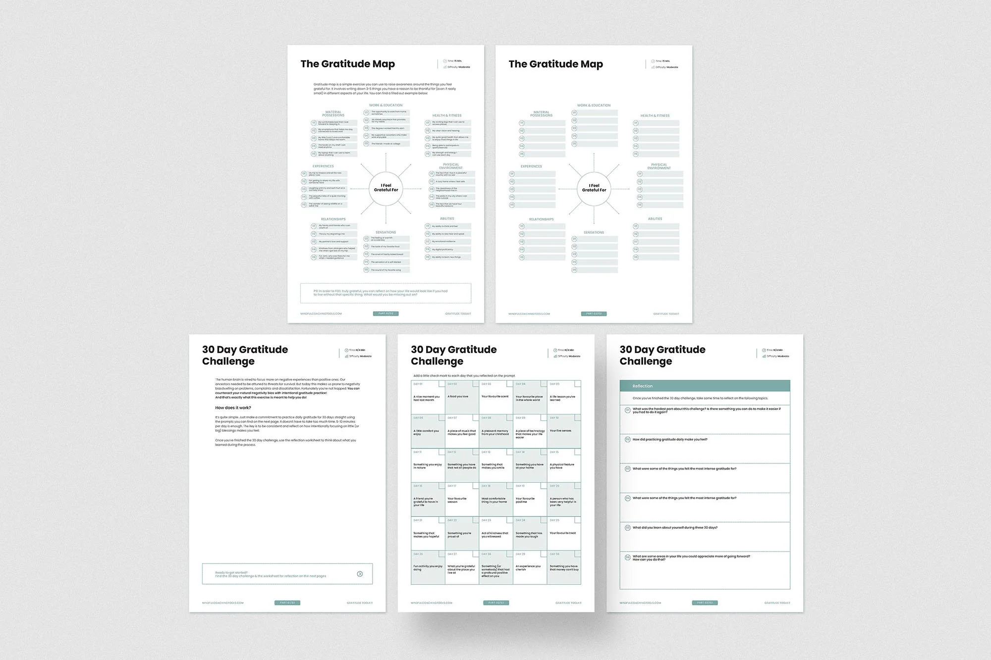 Gratitude Worksheet Collection For Coaches — Mindful Coaching Tools