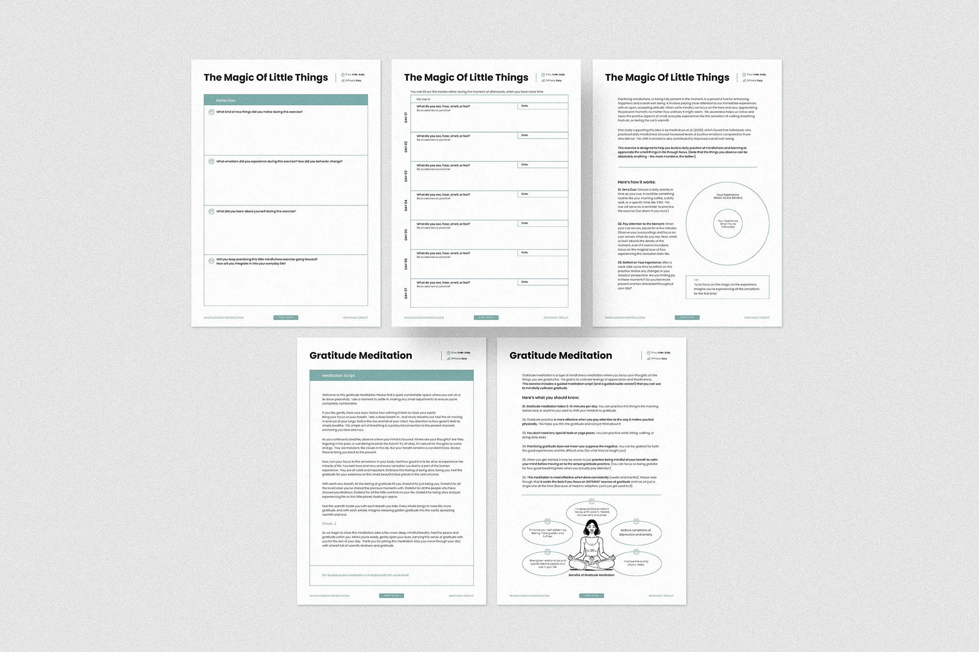 Gratitude Worksheet Collection For Coaches — Mindful Coaching Tools