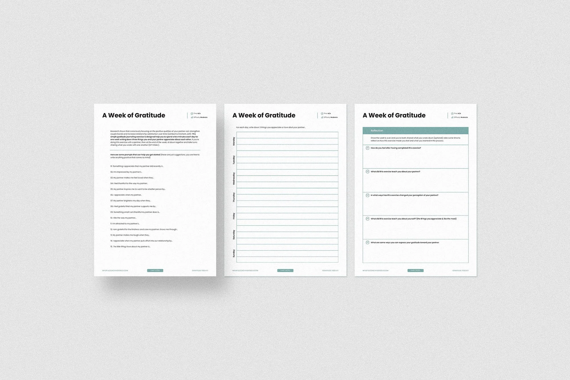 Gratitude Worksheet Collection For Coaches — Mindful Coaching Tools