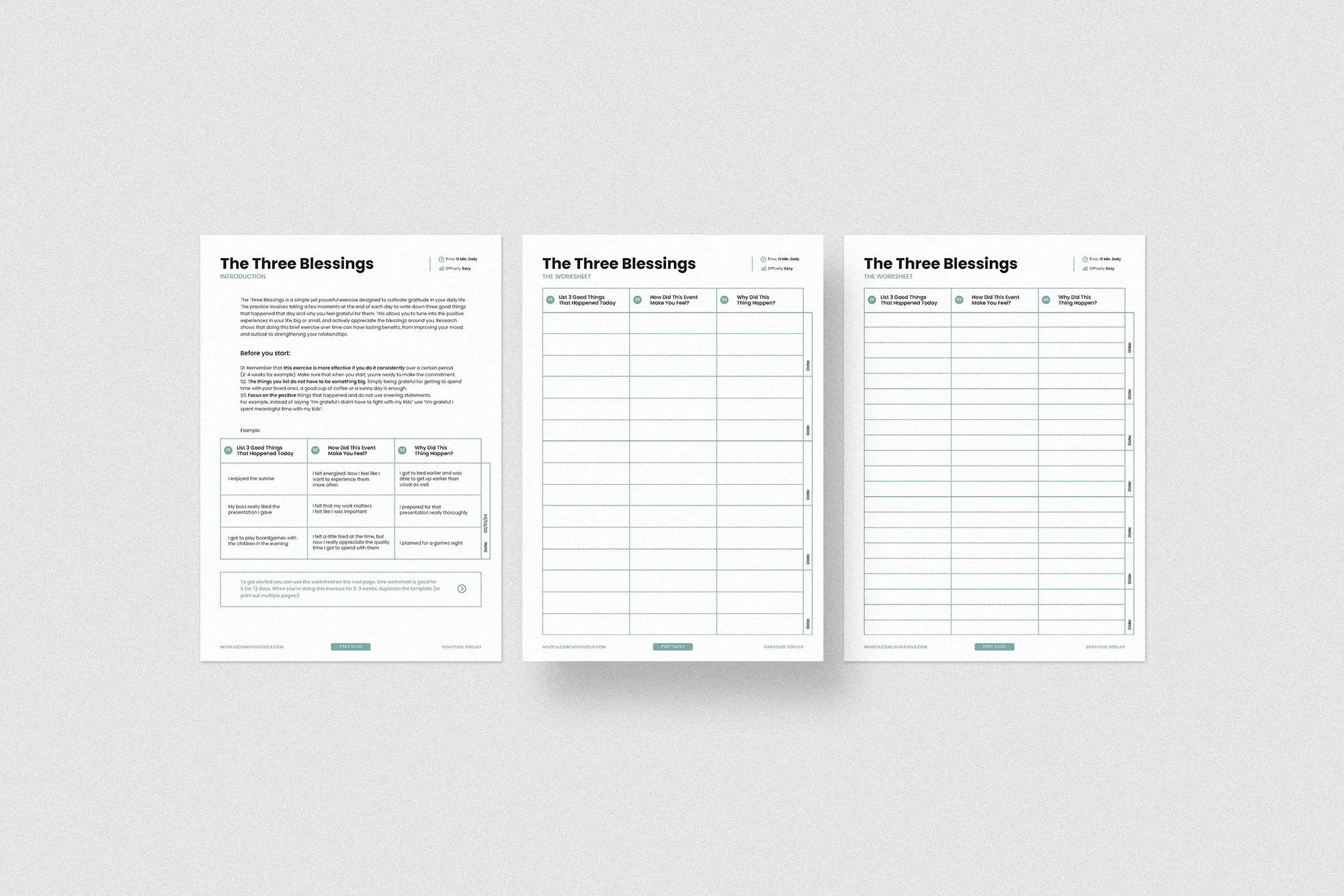 Gratitude Worksheet Collection For Coaches — Mindful Coaching Tools