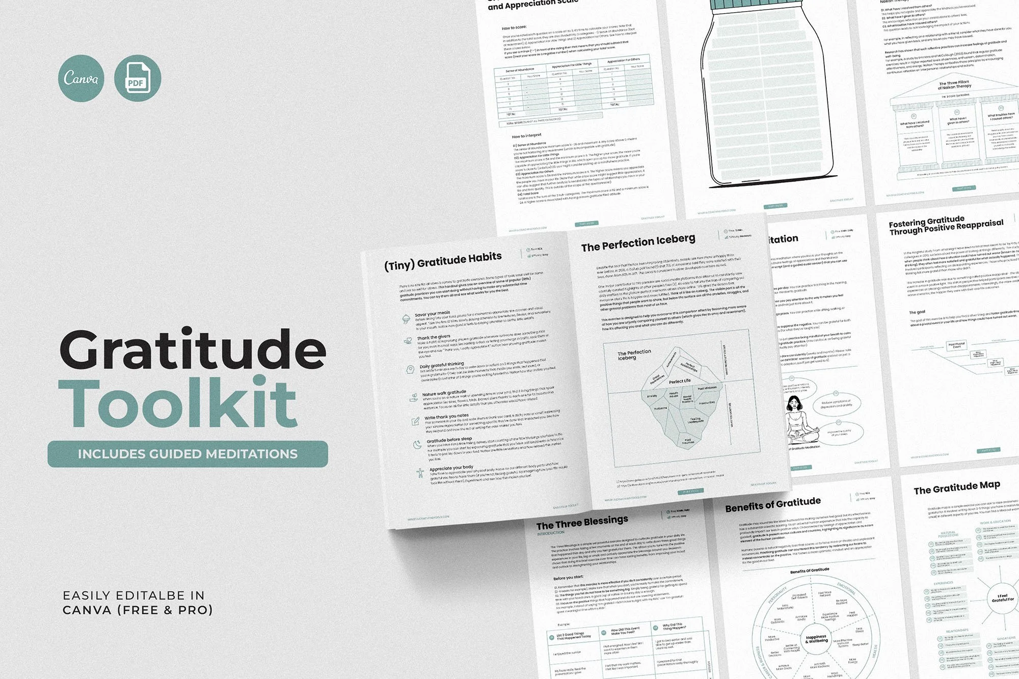 Gratitude Worksheet Collection For Coaches — Mindful Coaching Tools
