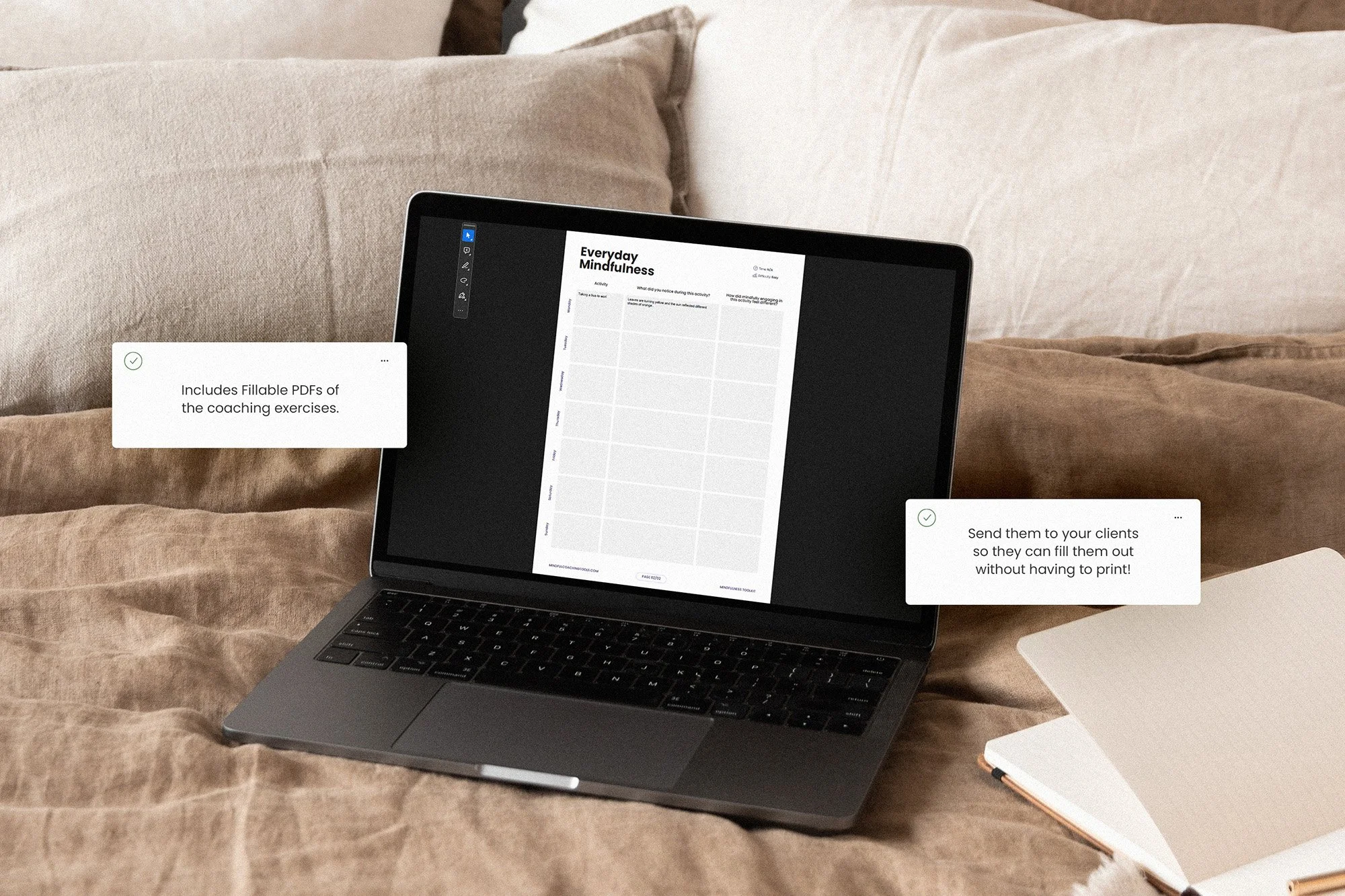 Mindfulness Exercises and Worksheets (PDF & Canva) — Mindful Coaching Tools