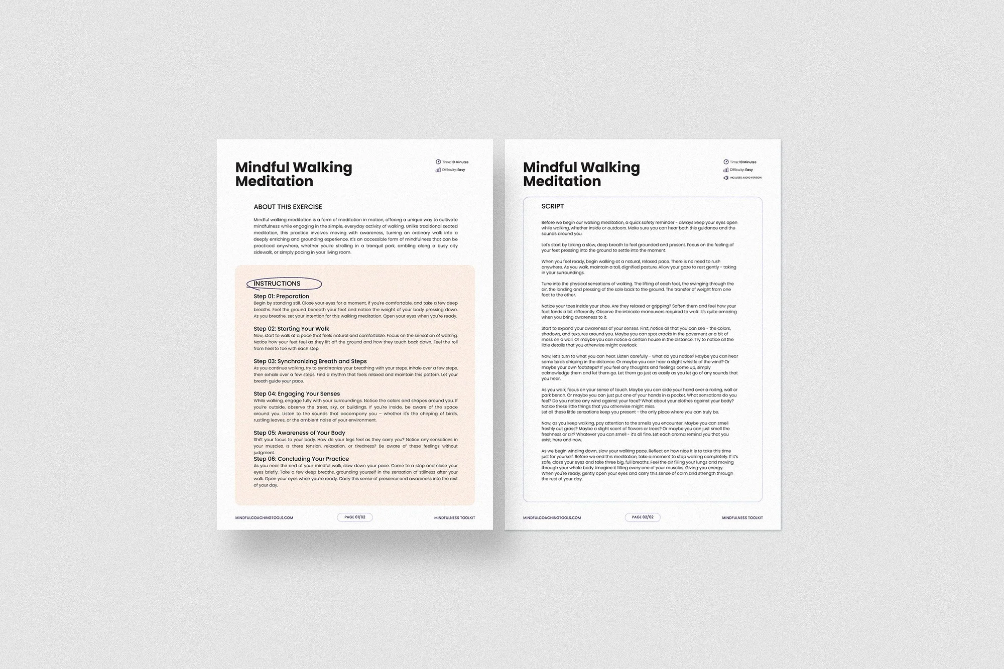 Mindfulness Exercises and Worksheets (PDF & Canva) — Mindful Coaching Tools