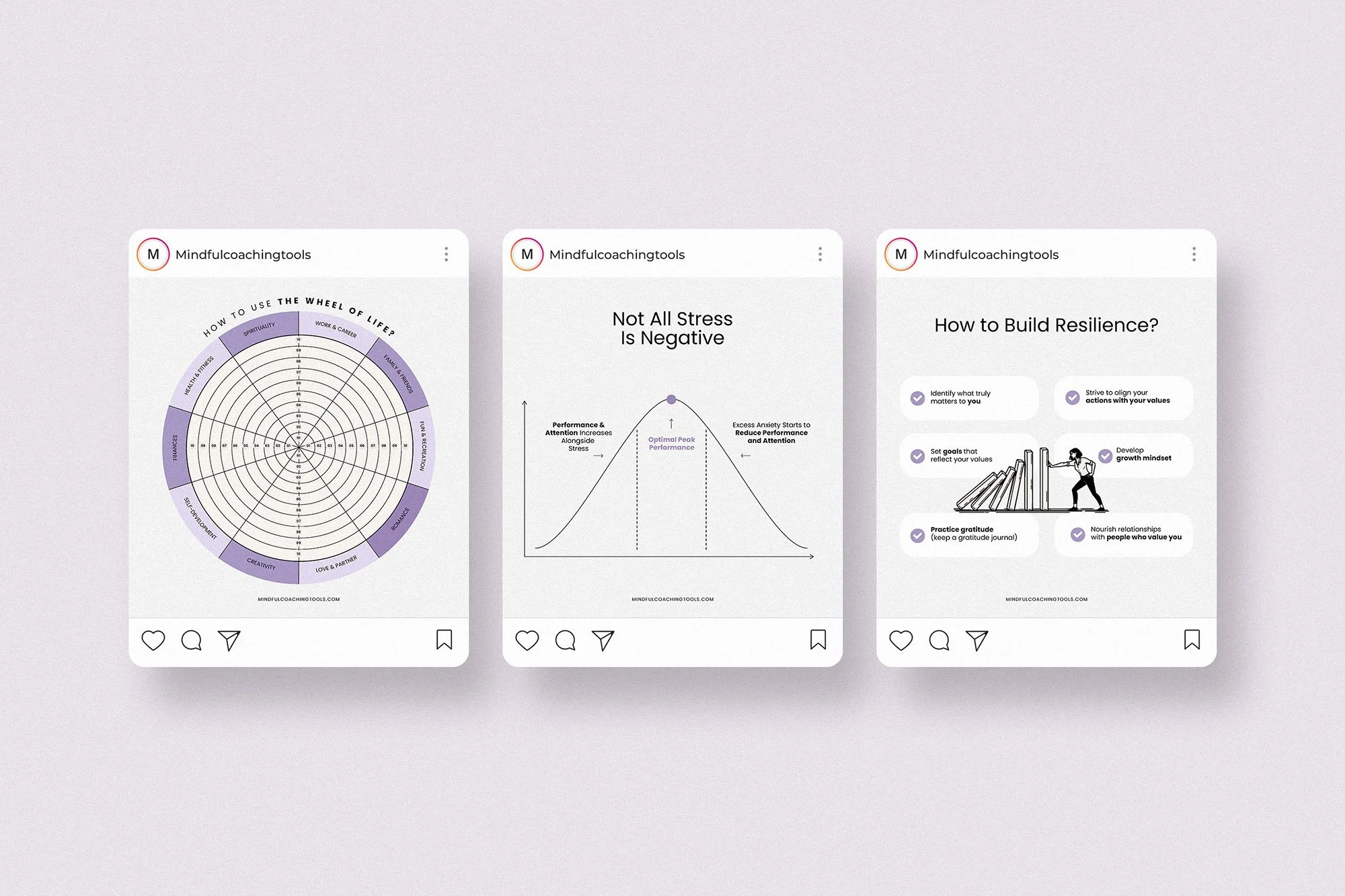 Mental Health and Therapy Instagram Posts For Canva — Mindful Coaching ...