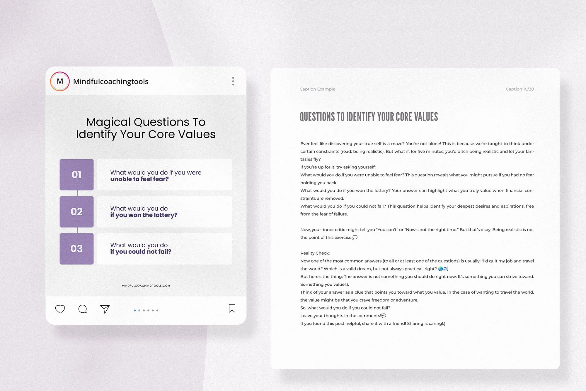 Mental Health and Therapy Instagram Posts For Canva — Mindful Coaching ...