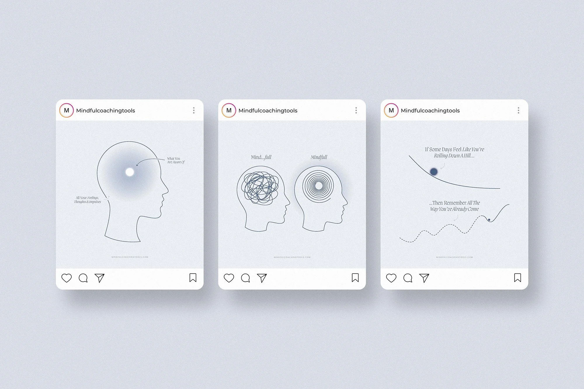 Mindfulness And Mindset Instagram Posts For Canva — Mindful Coaching Tools