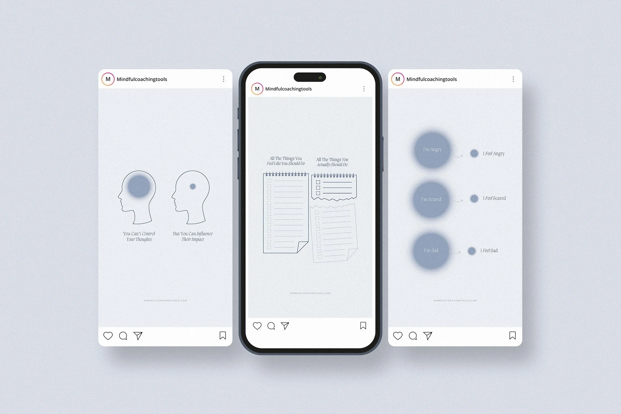 Mindfulness And Mindset Instagram Posts For Canva — Mindful Coaching Tools