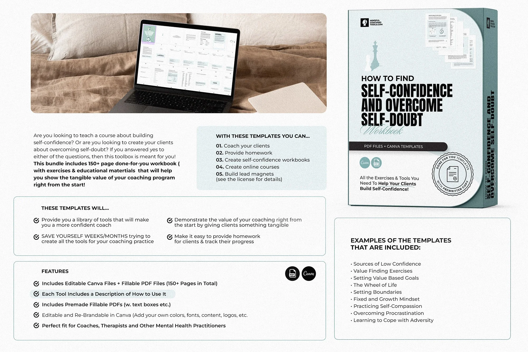 Coaching Tools, Worksheets and Handouts (PDF & CANVA) — Mindful ...