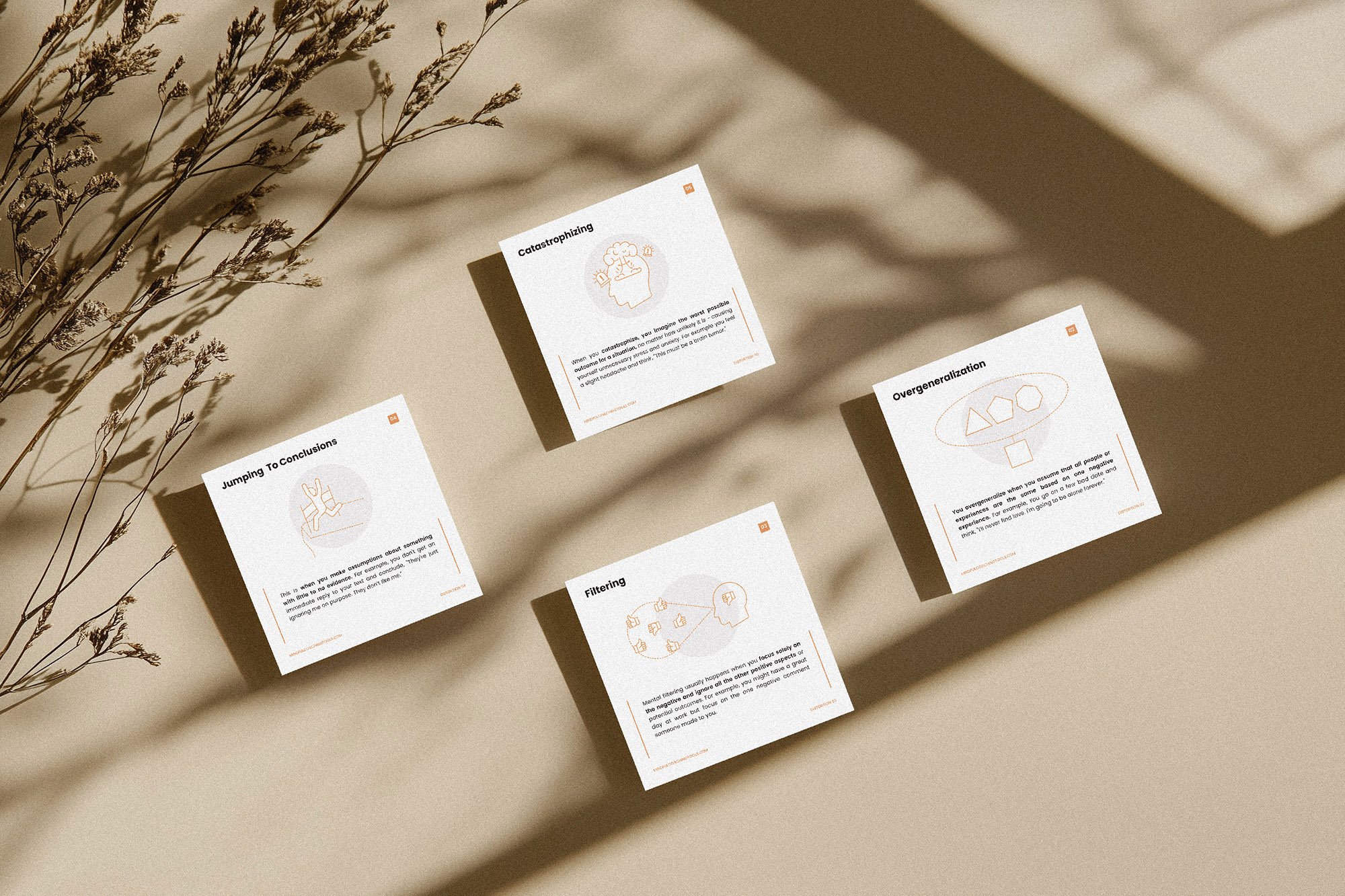 Cognitive Distortions Flash Cards — Mindful Coaching Tools