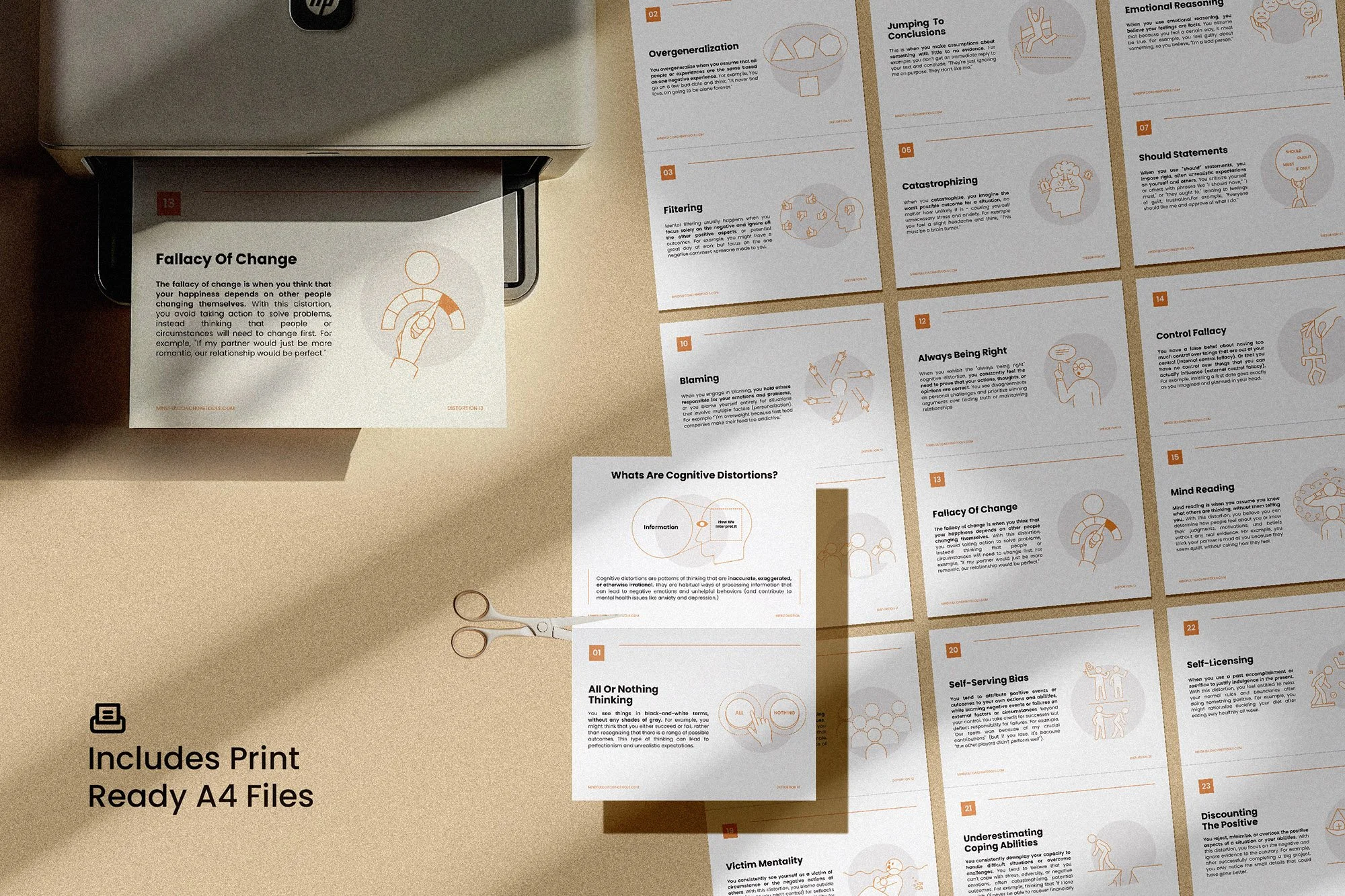 Cognitive Distortions Flash Cards — Mindful Coaching Tools