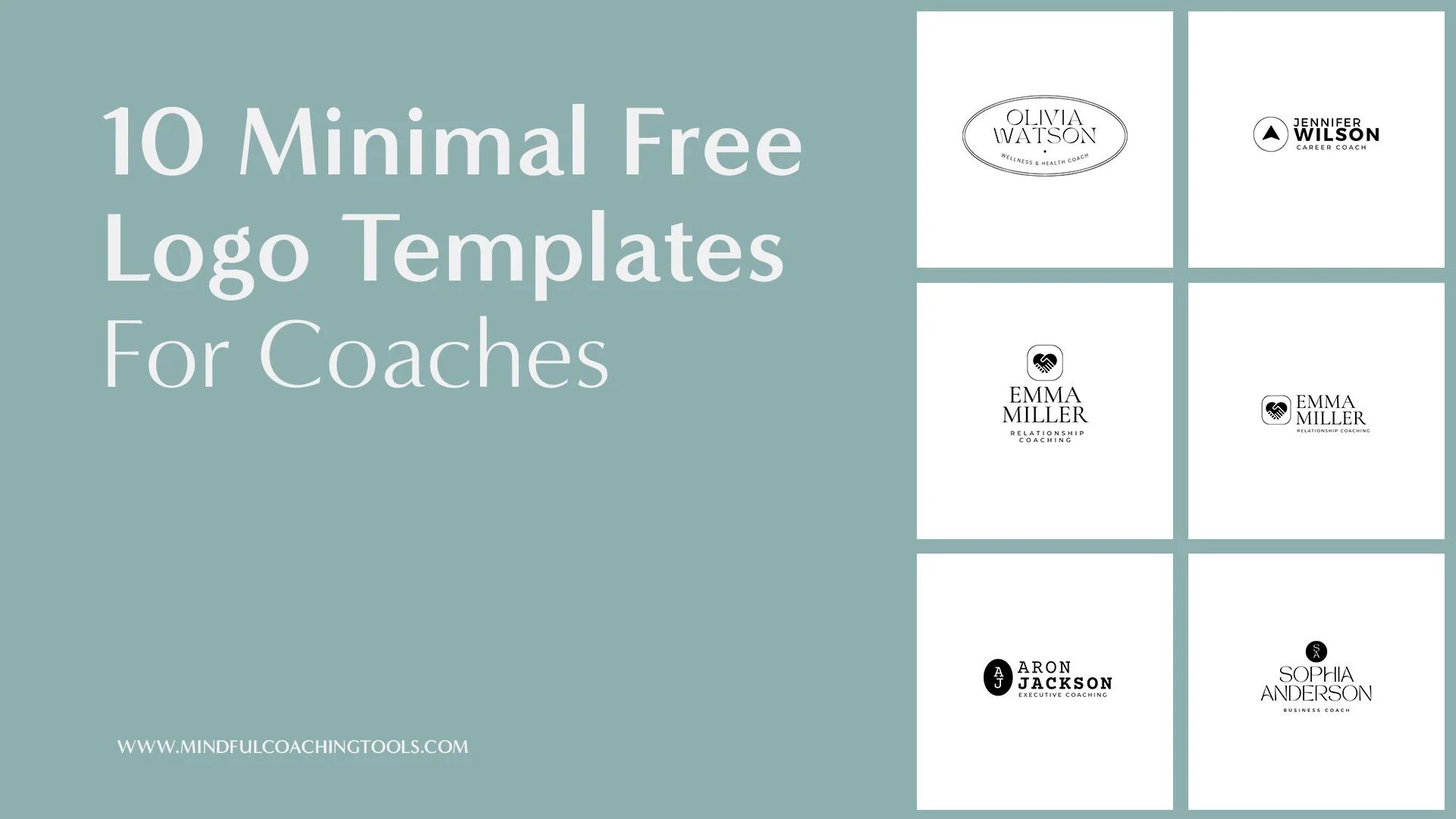 10 Minimal Free Logo Templates For Coaches — Mindful Coaching Tools
