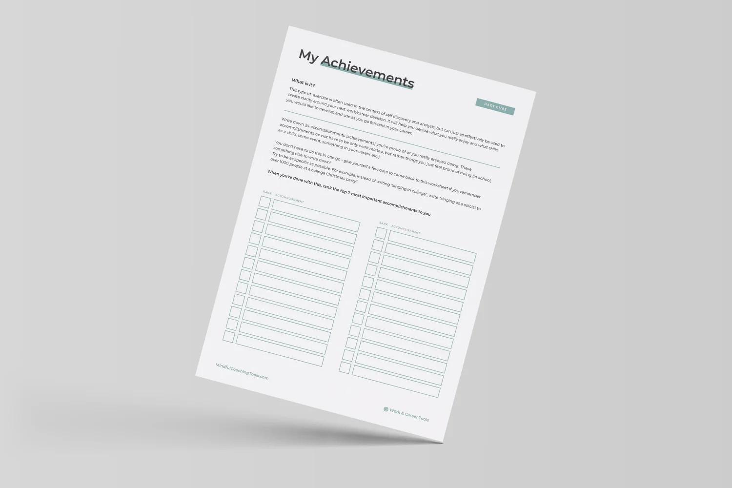 10 Free Career Coach Worksheets & Tools for Clarity — Mindful Coaching ...