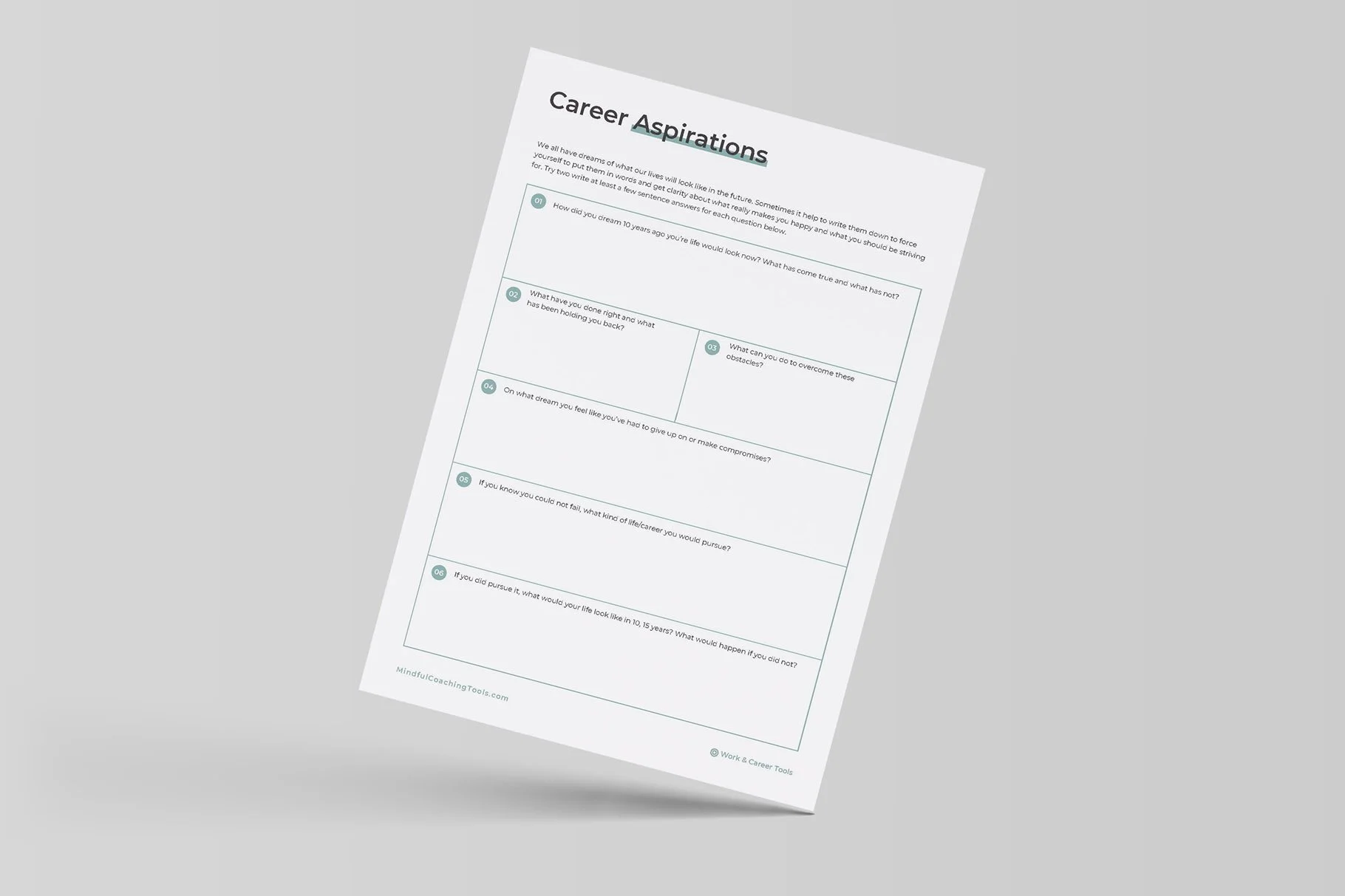 10 Free Career Coach Worksheets & Tools for Clarity — Mindful Coaching ...