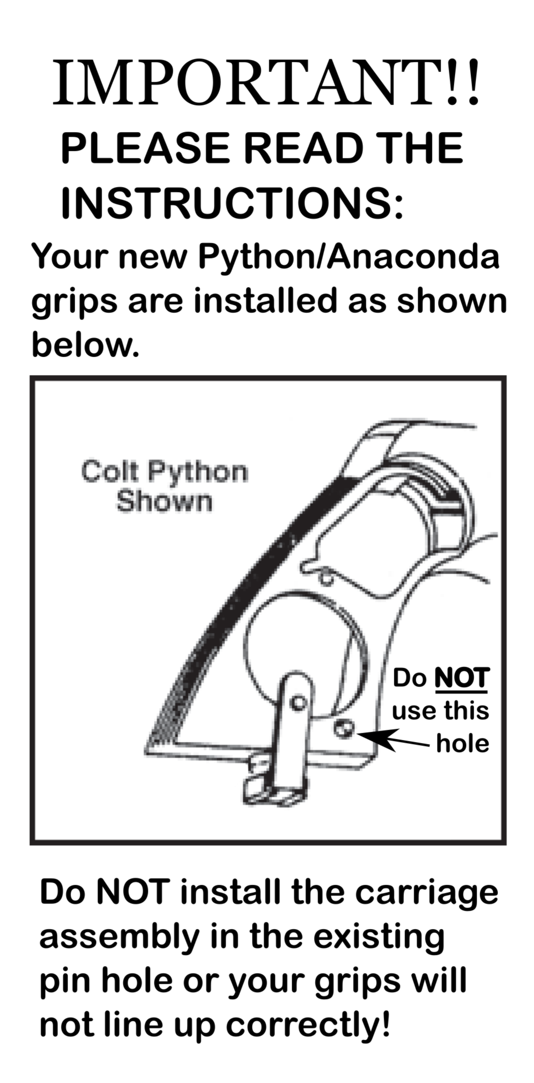 Python/Anaconda Notice — Hudson River Valley Customs HRV Grips® Custom ...