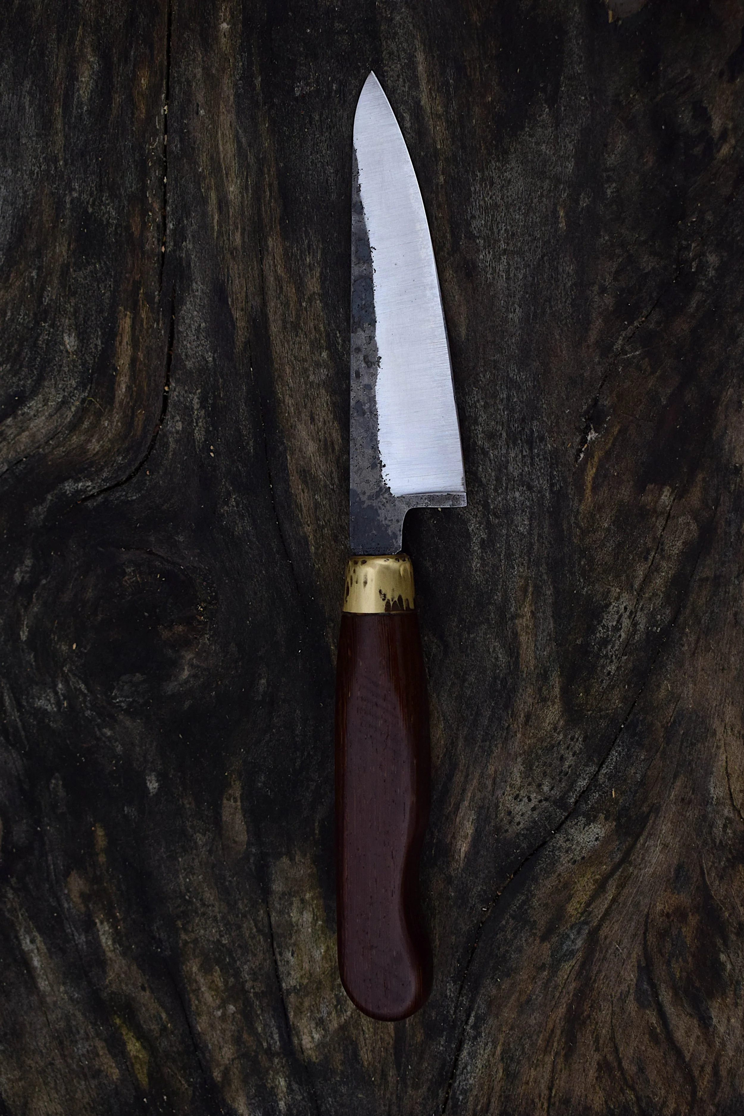 Petty knife, 105mm 80crv2. Panga and brass — Marvyn Eibner | Bladesmith ...