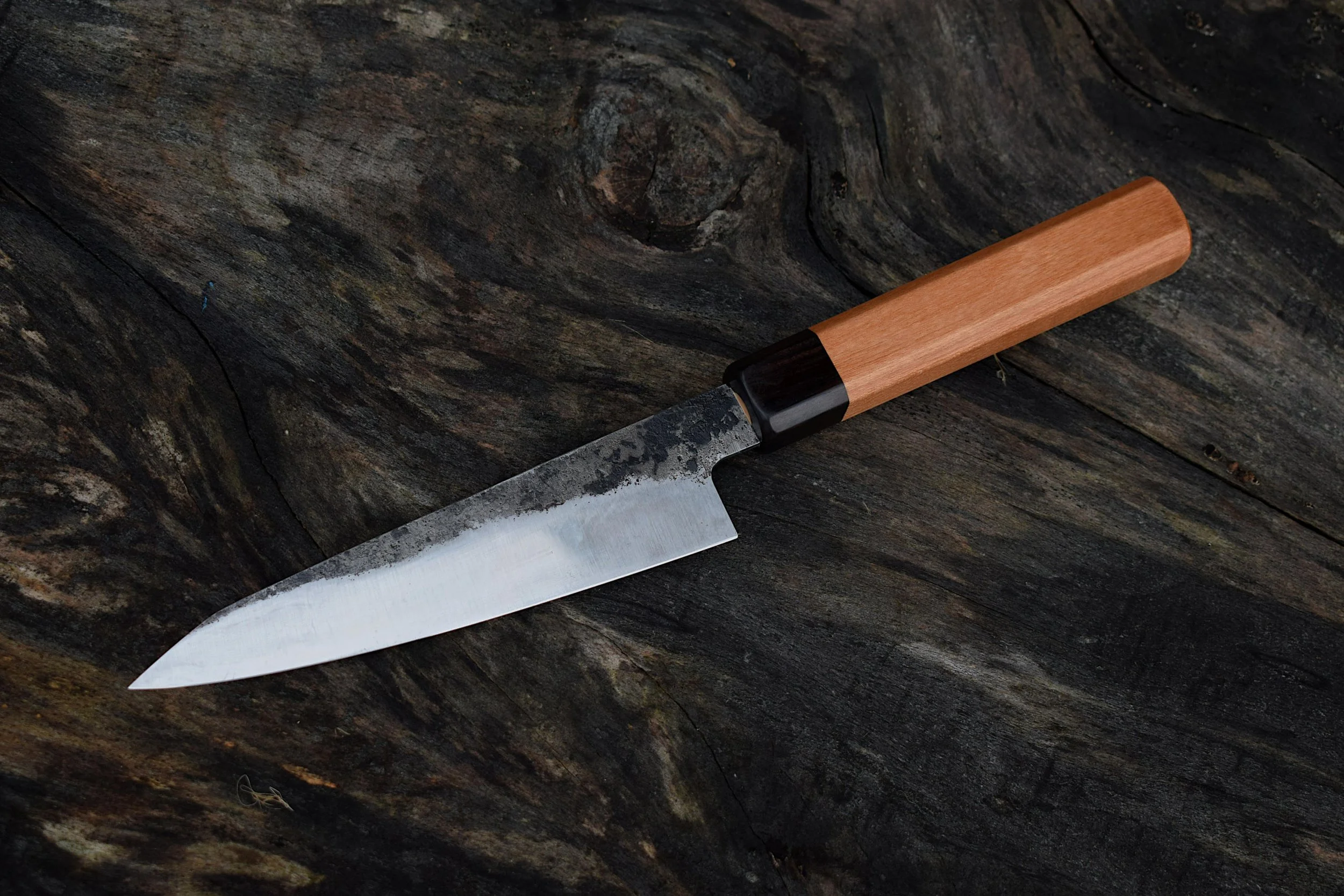 Petty knife, 125mm. 26c3 high carbon. Cherry — Marvyn Eibner | Handmade ...