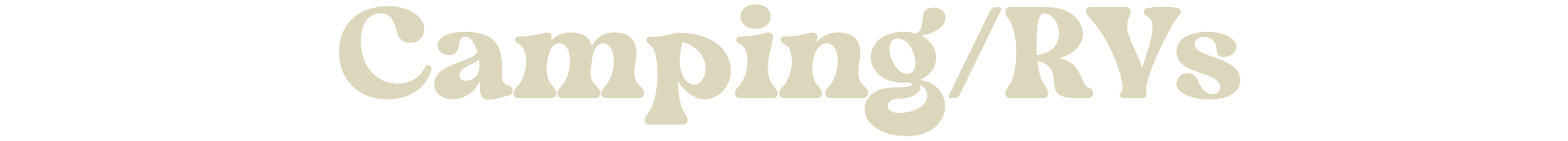 Camping & RVs — The Ramble Festival