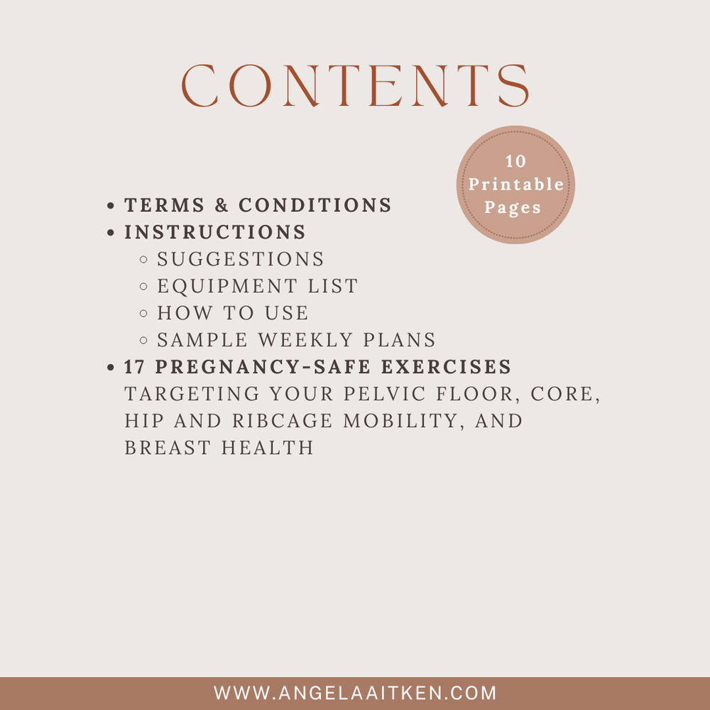 Pamphlet Prenatal Exercises A Qualitative Exploration Of Exercise