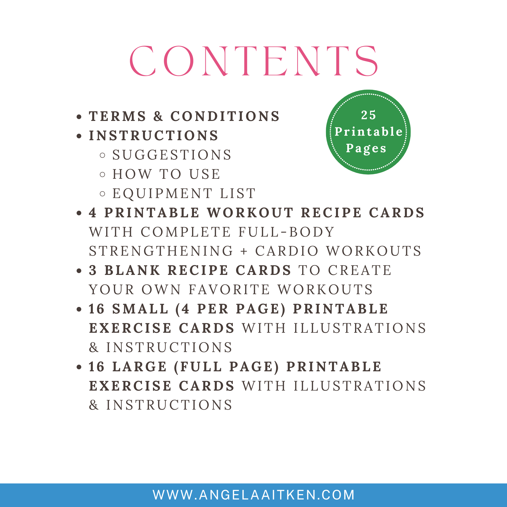 Homeschool P.E. Printable Exercise Cards — Women's Health & Homemaking