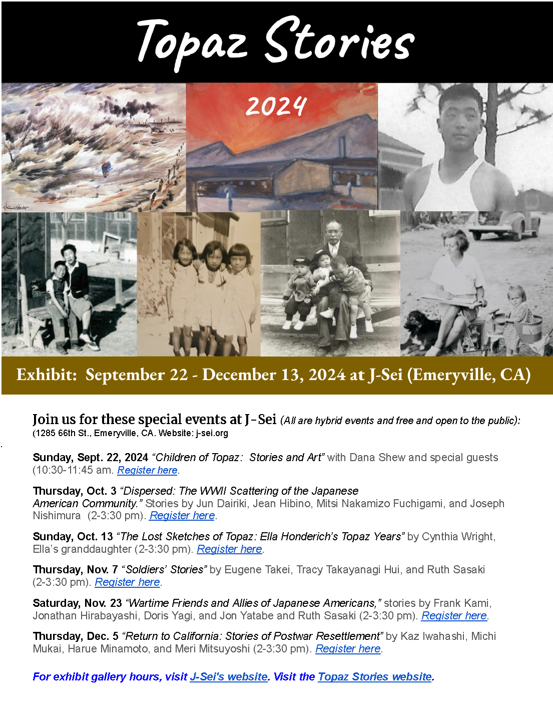 Topaz Stories Exhibit — Friends of Topaz Museum