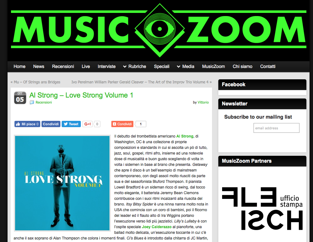 PRESS — Al Strong Music