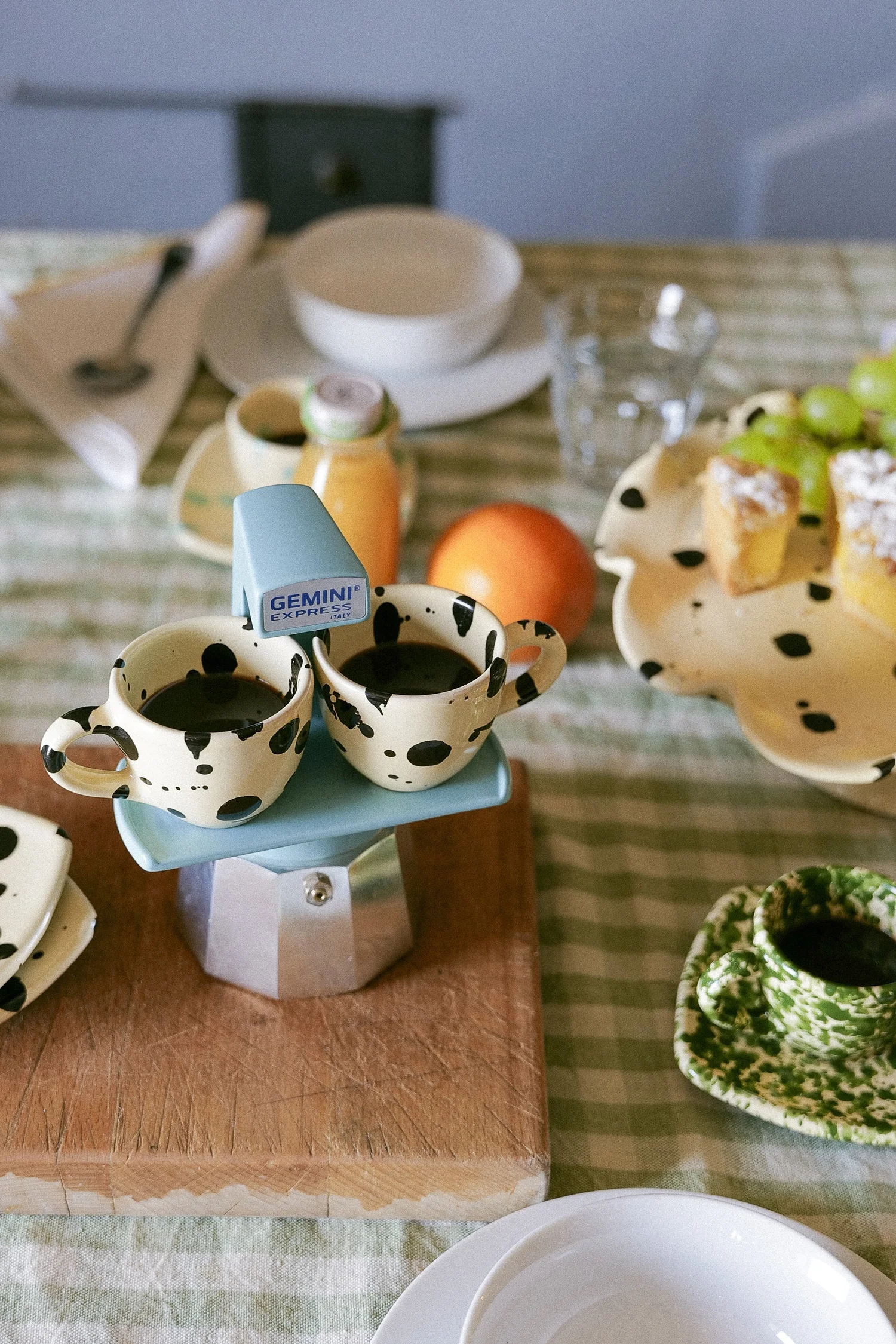 Gemini Express Moka Pot in Green — my moka home