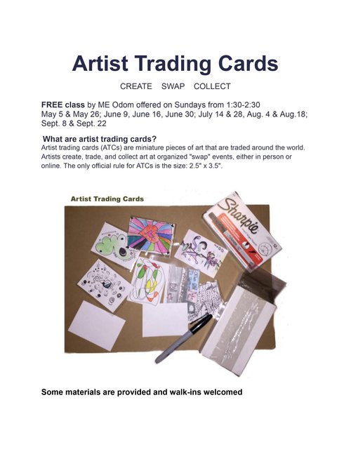 Artist Trading Cards — Arts Alliance White Mountains