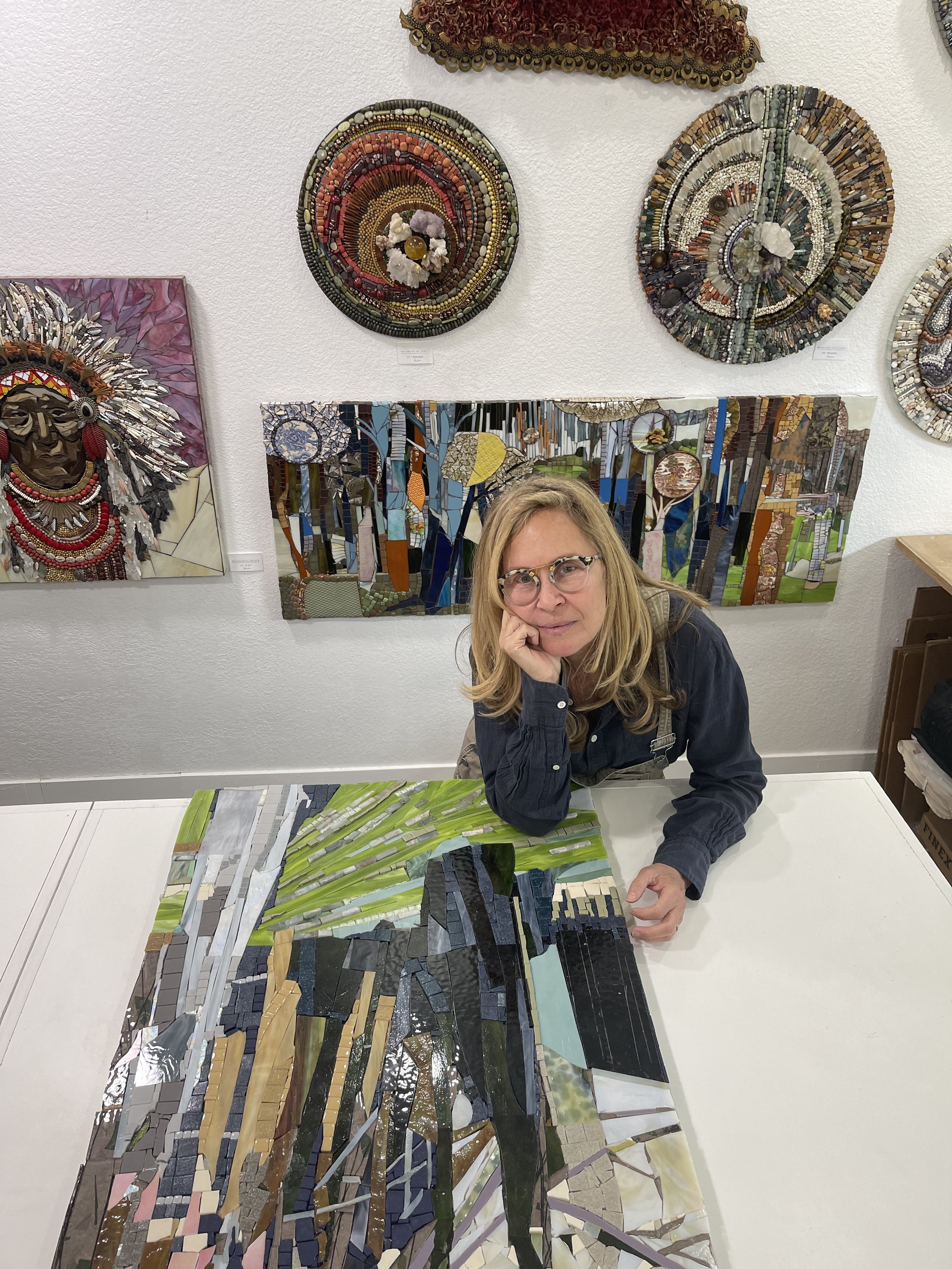 Mosaics by Susan teaching unique mosaic style in workshops all over the ...