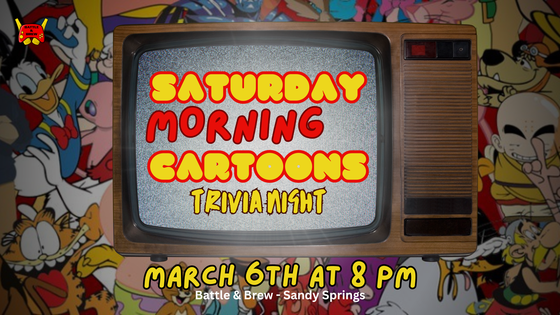 Saturday Morning Cartoons Trivia Night — Video Game Restaurant and Fun ...