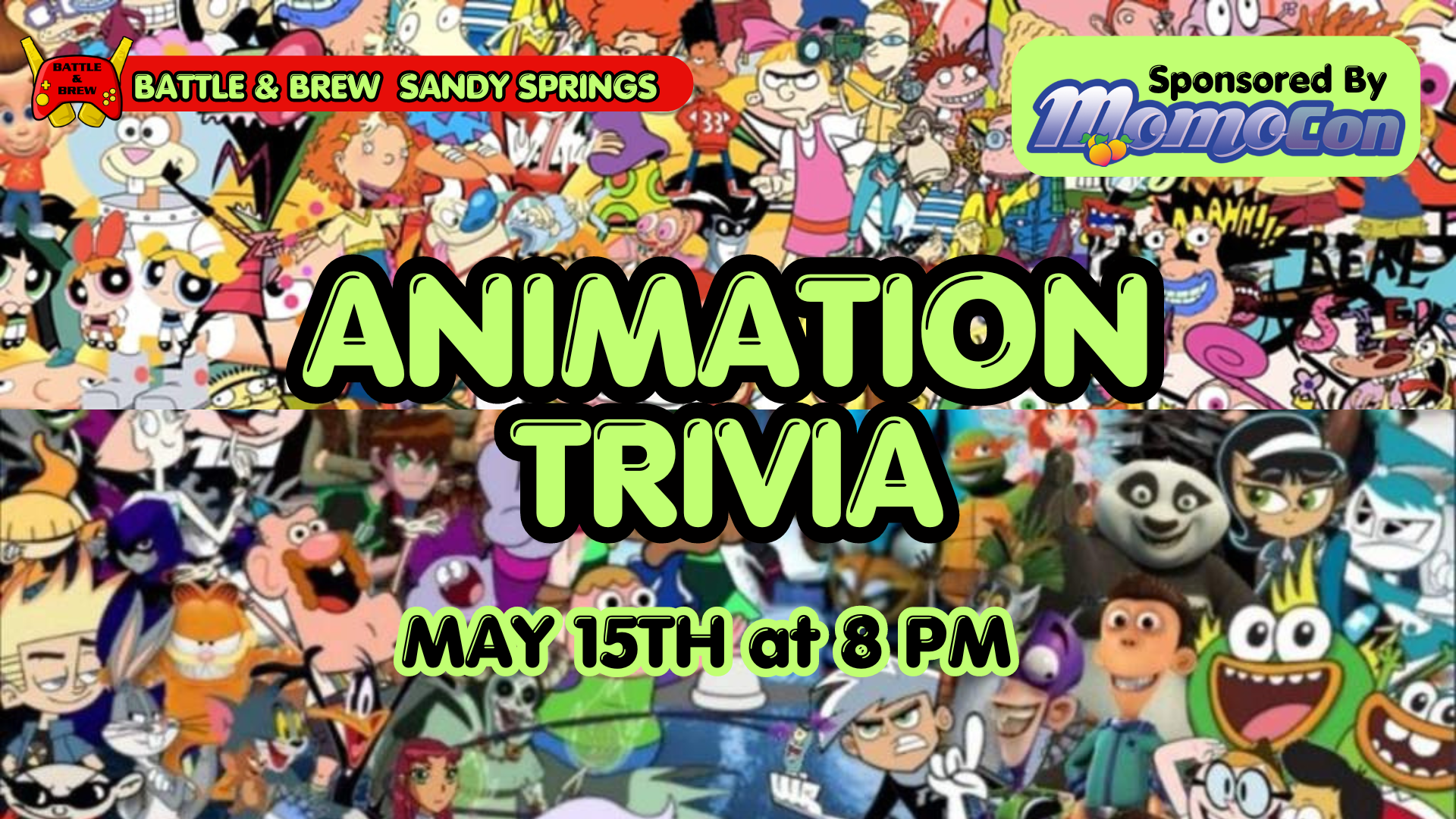 Animation Trivia Night Sponsored by Momocon — Video Game Restaurant and ...