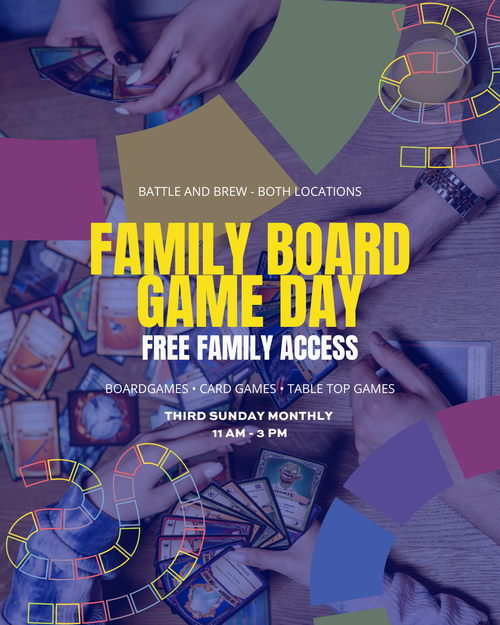 Family Board Game Day: Free Family Gaming Event — Video Game Restaurant ...