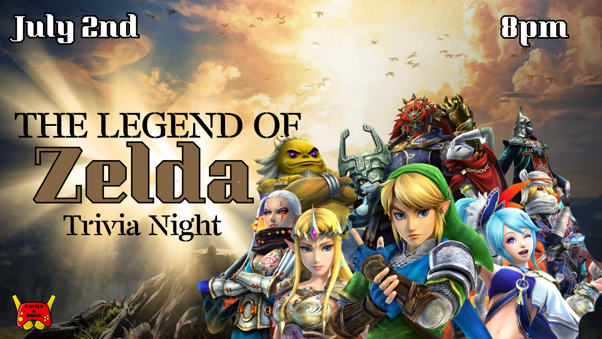 The Legend of Zelda Trivia Night — Video Game Restaurant and Fun ...