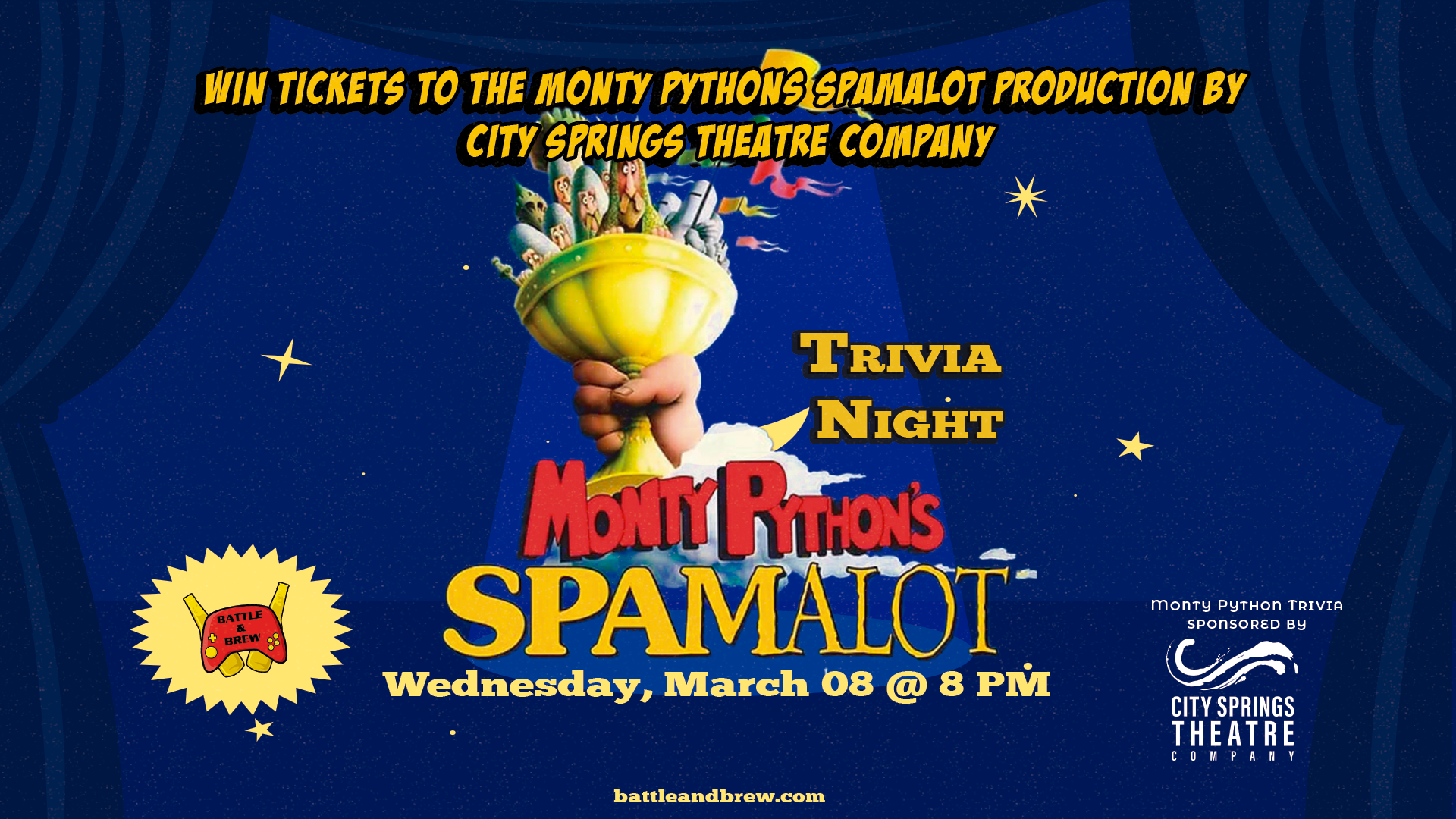 Monty Python Trivia Night Sponsored by City Springs Theatre — Video ...