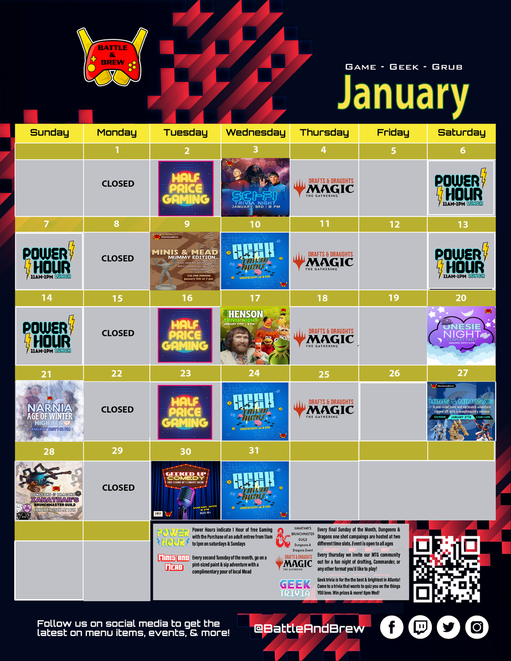 Upcoming Events — Video Game Restaurant and Fun! | Video and Board ...
