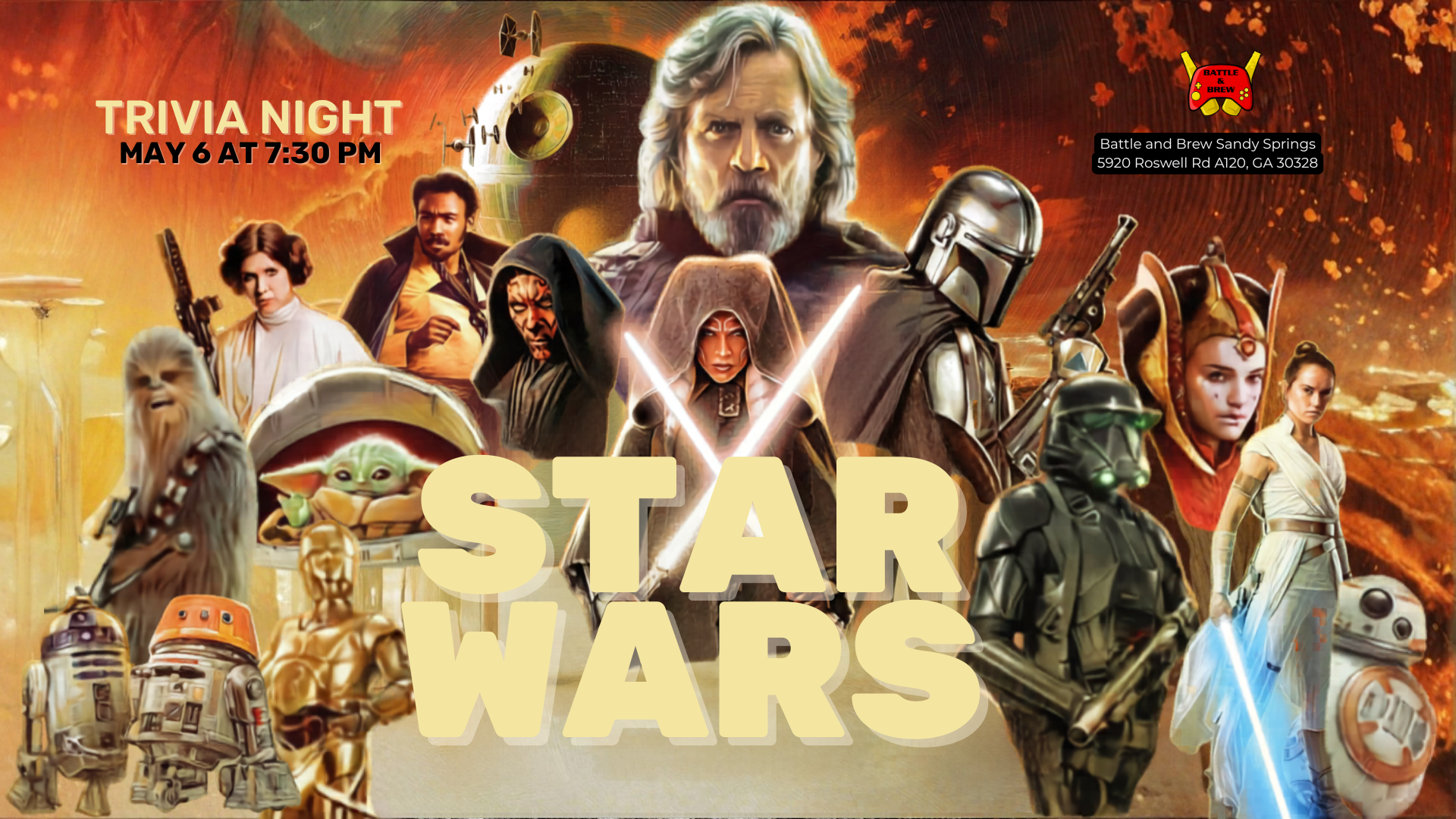 🌌 Geek Trivia Night: Star Wars Edition 🌌 — Video Game Restaurant and ...