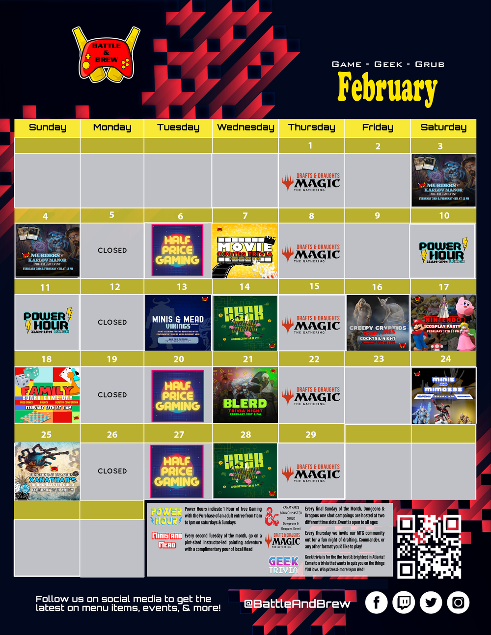 Upcoming Events — Video Game Restaurant and Fun! | Video and Board ...