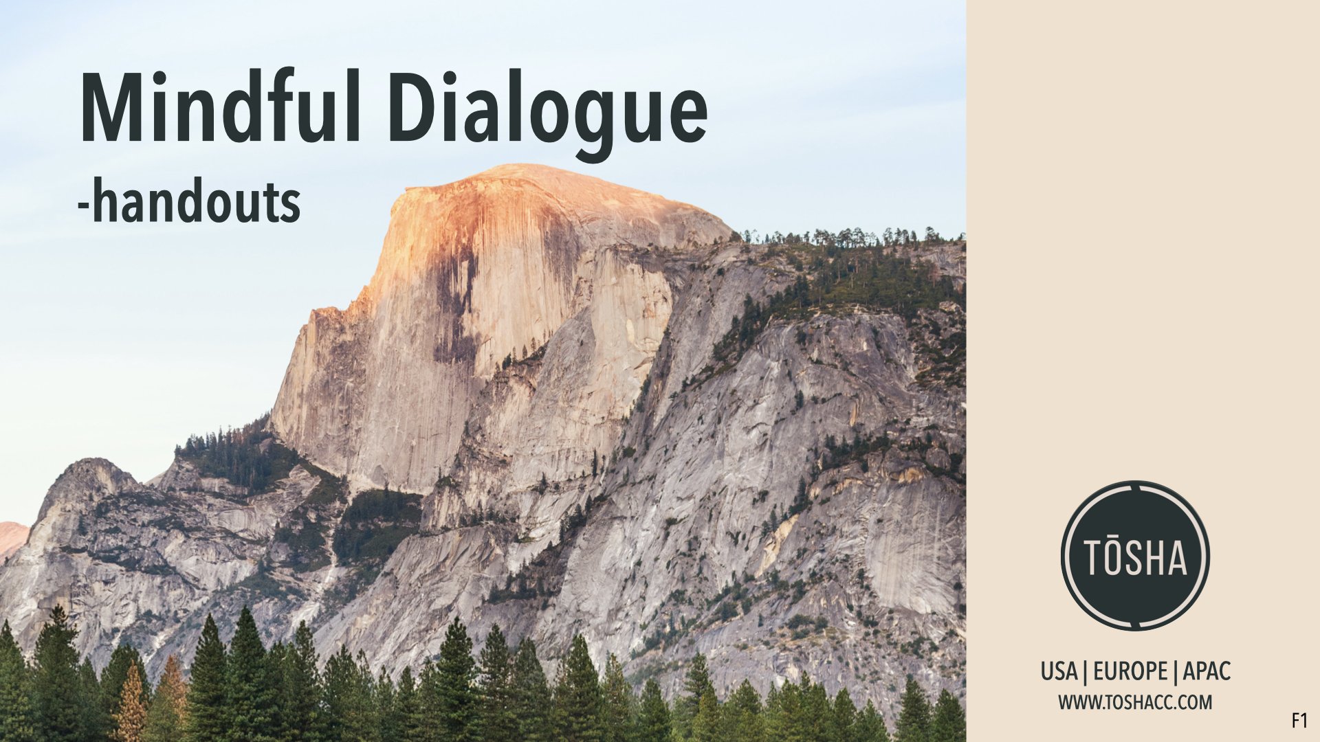 Handouts - Mindful Dialogue (Copy) — TOSHA