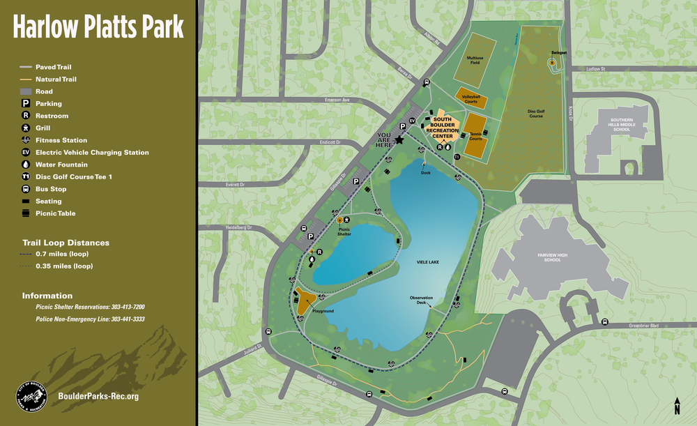 Park Maps for Boulder Parks and Recreation — Halcyon Studio