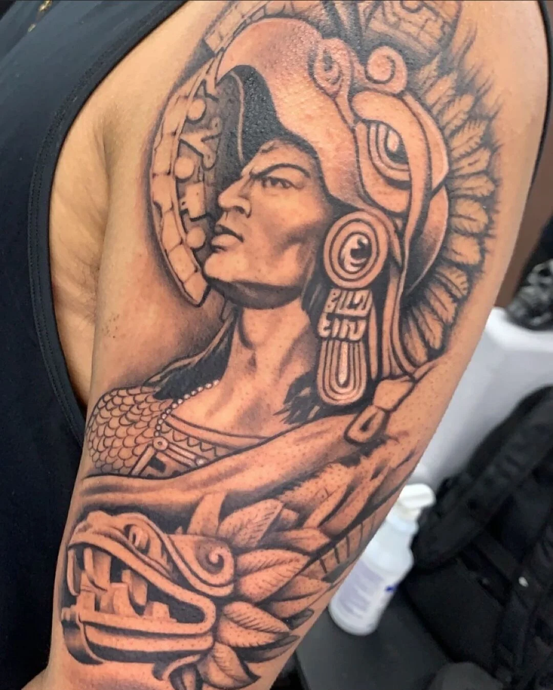 Aztec Shoulder Tattoos