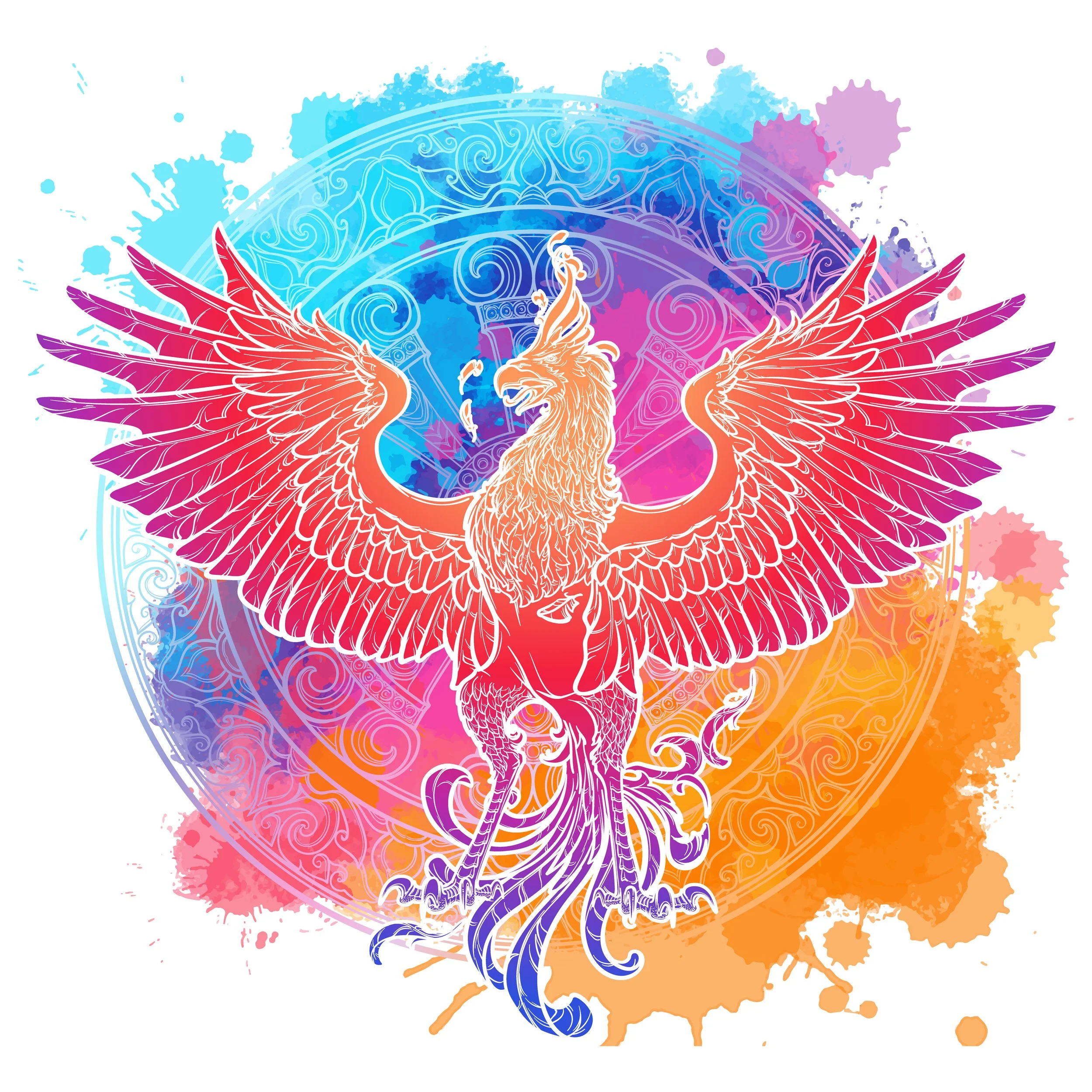 Watercolor Phoenix Tattoo: A Vibrant Symbol of Rebirth — Certified ...