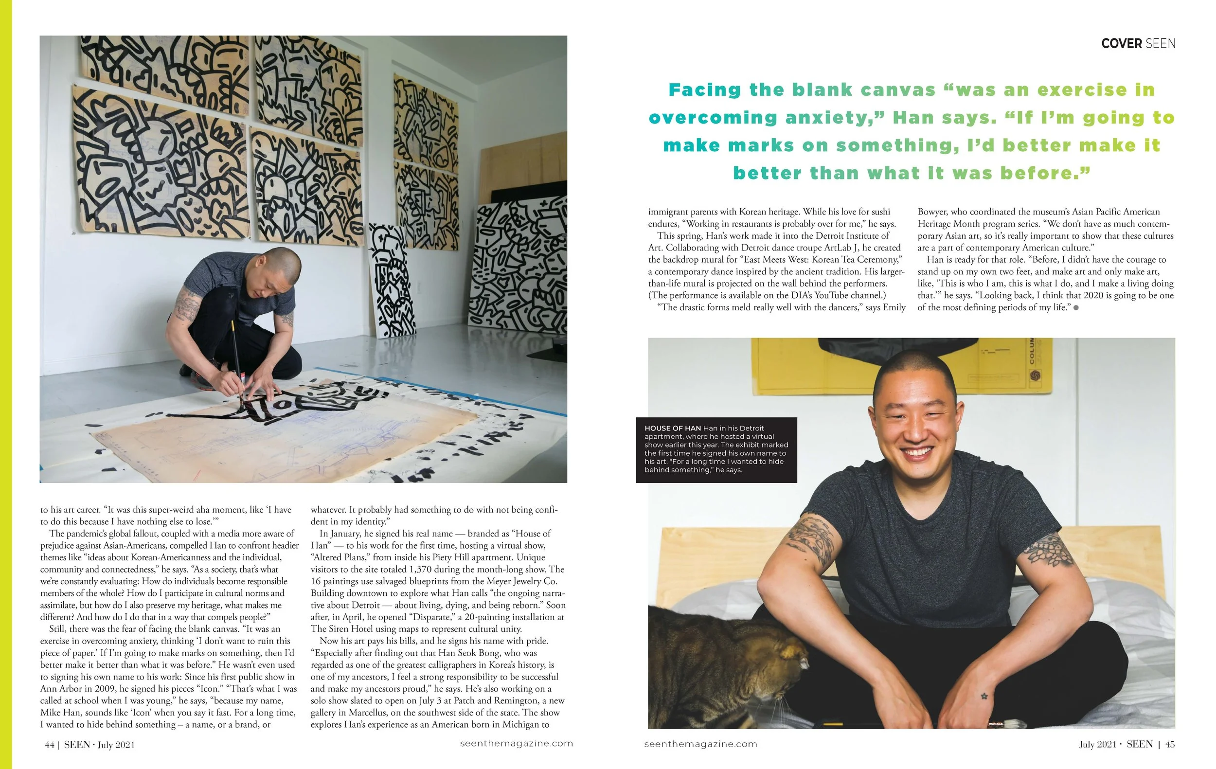 From ‘Icon’ to Artist: Sushi Chef and Calligraphy Master Mike Han’s ...