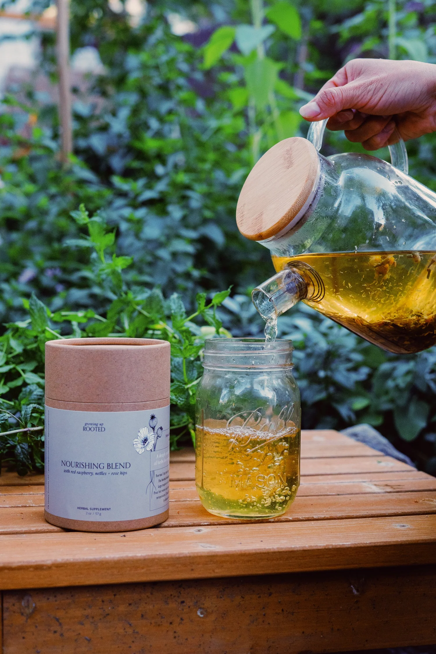 How to make an herbal infusion to drink all day — Growing Up Rooted