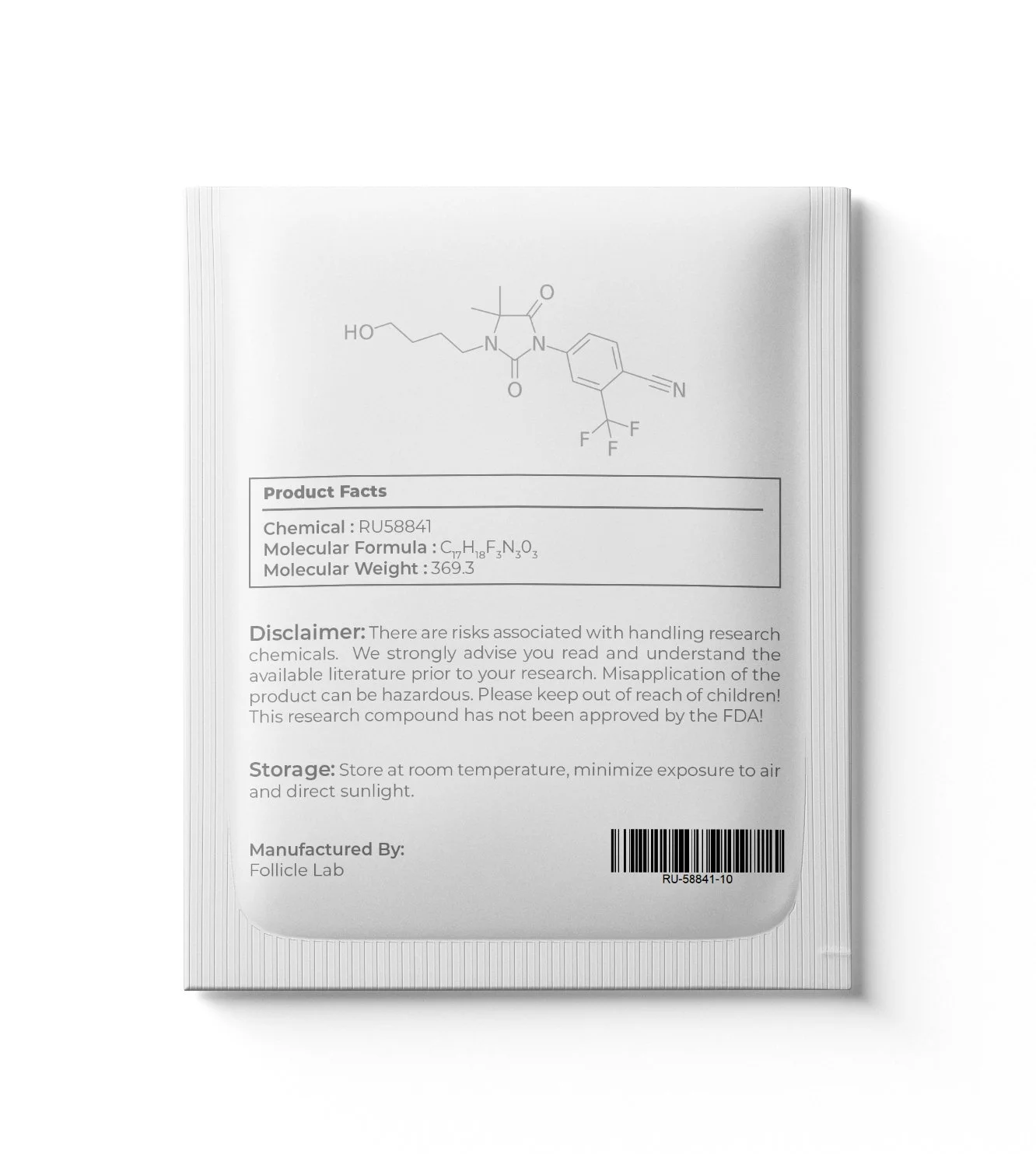 RU58841 - 10g Powder (99% Purity) — Follicle Lab