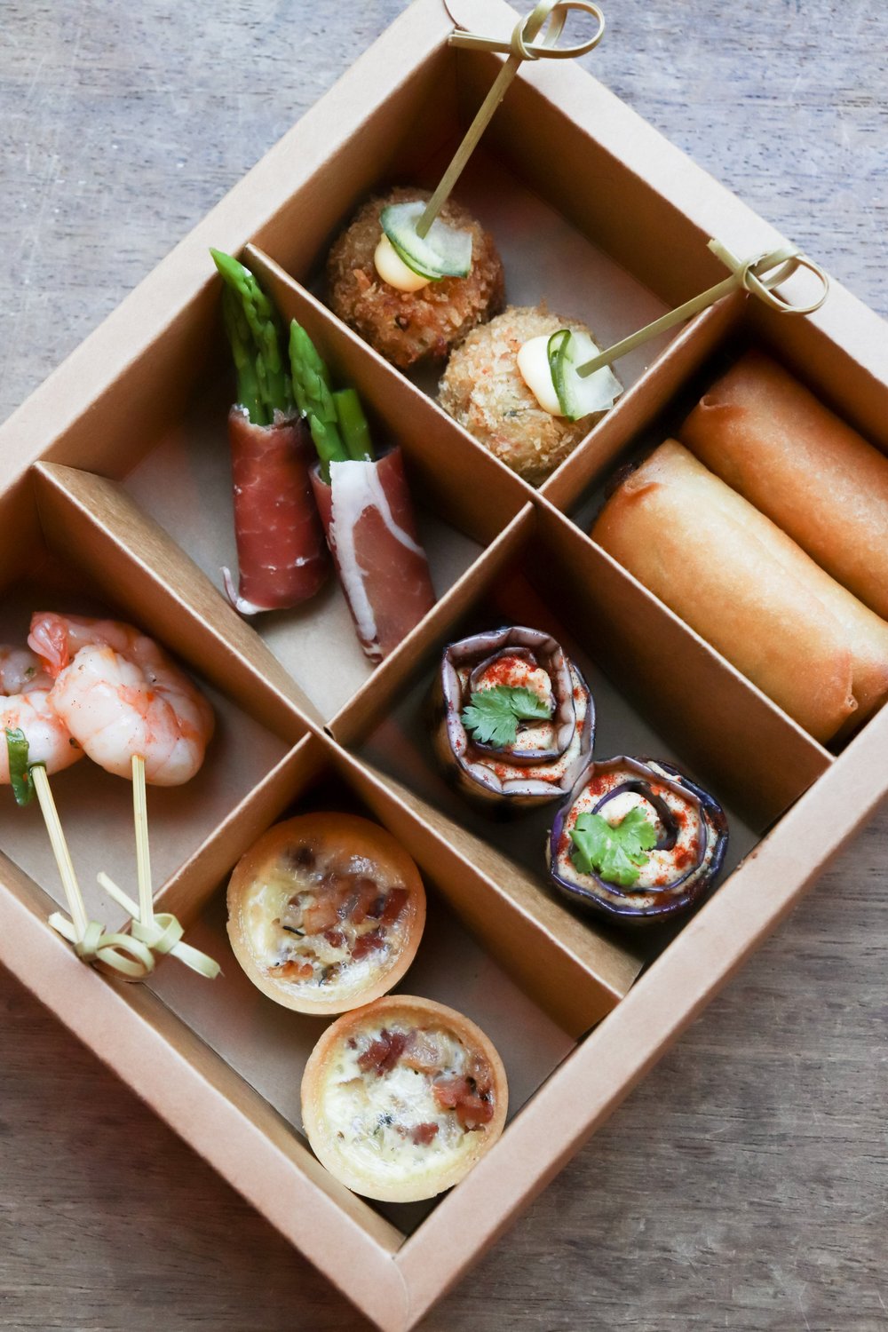 Individual Canapés Box - Catering (Drop Off) — Gingers