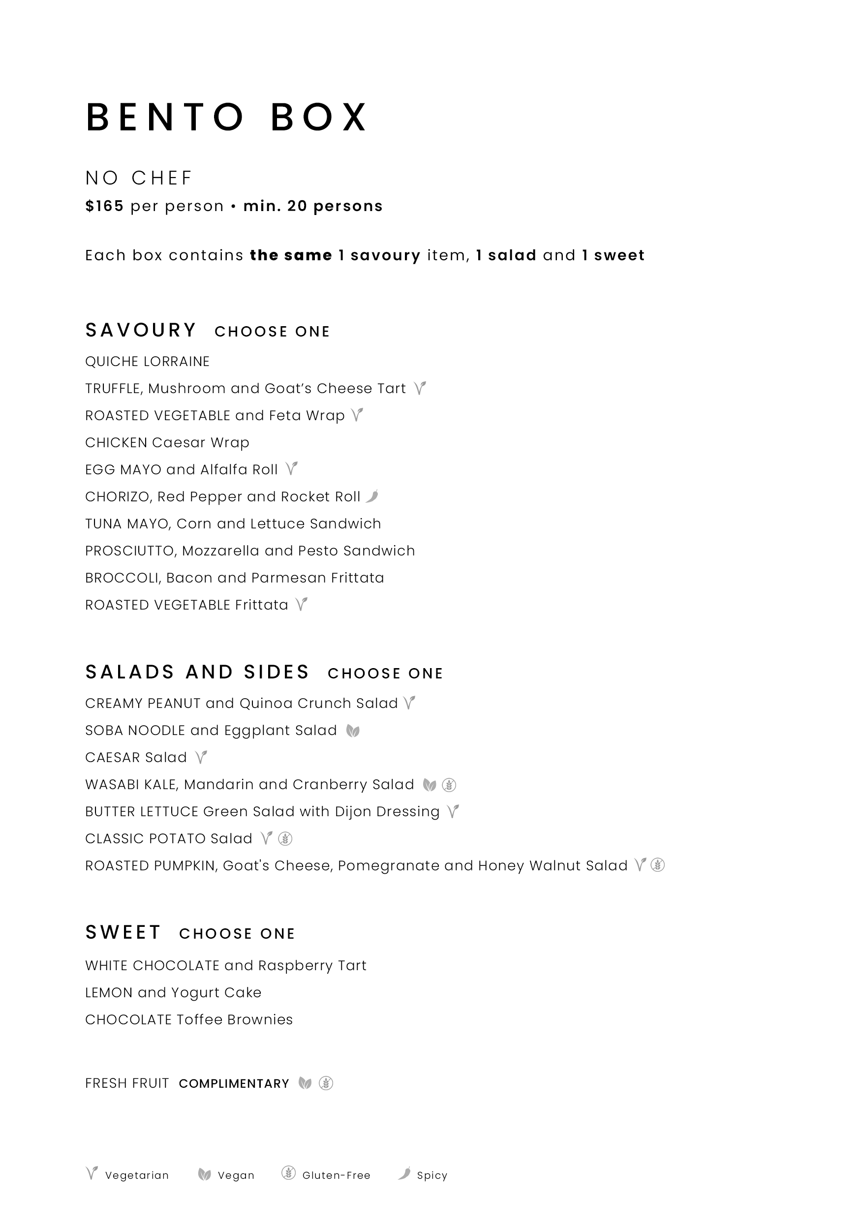 Bento Box - Catering (Drop Off) — Gingers