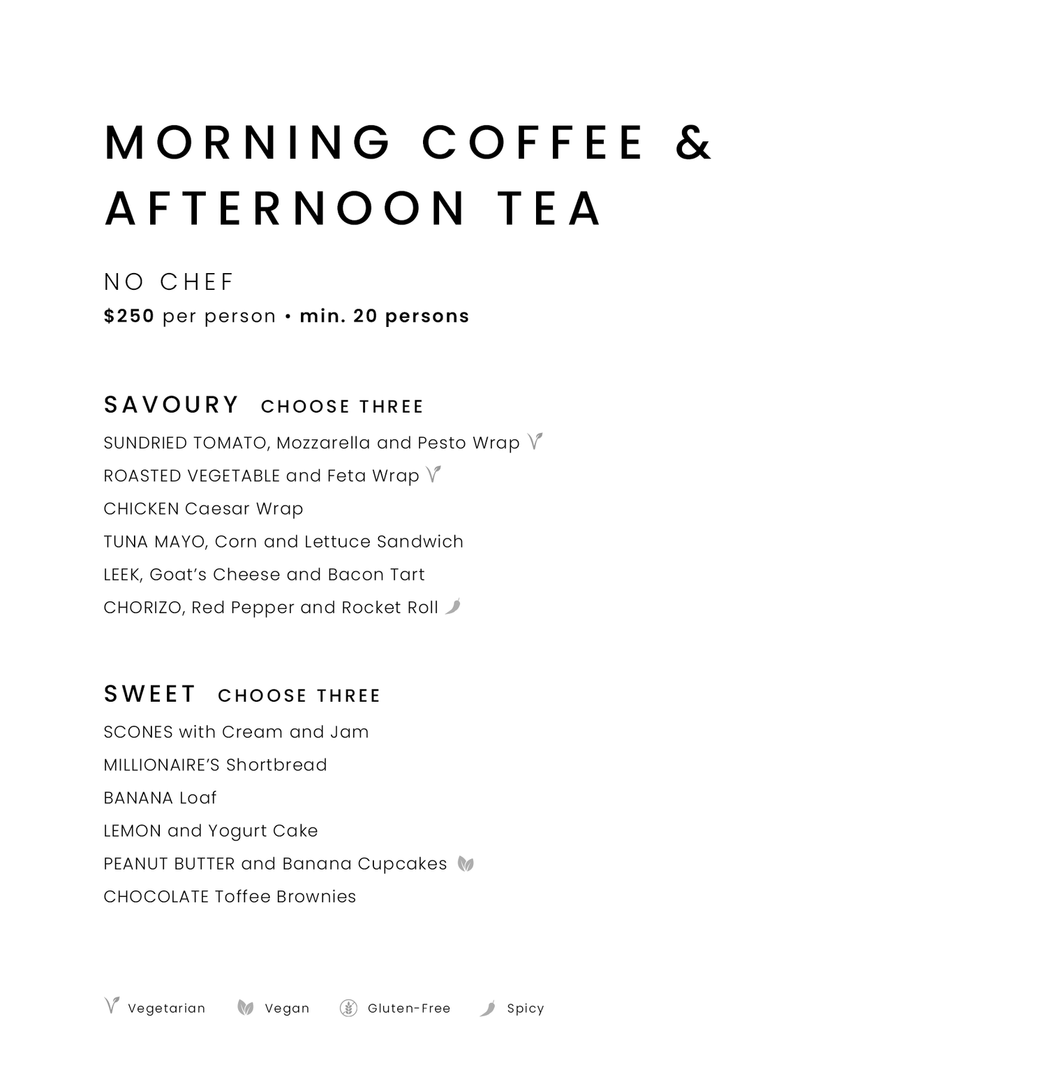 Morning Coffee & Afternoon Tea - Catering (Drop Off) — Gingers