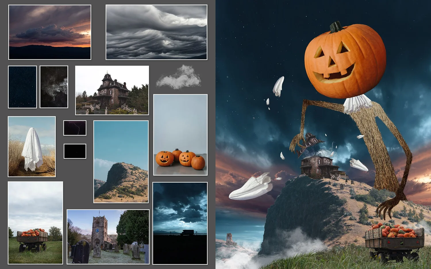 Spooky Pumpkin Halloween Photoshop Composite — RICHARD WAKEFIELD